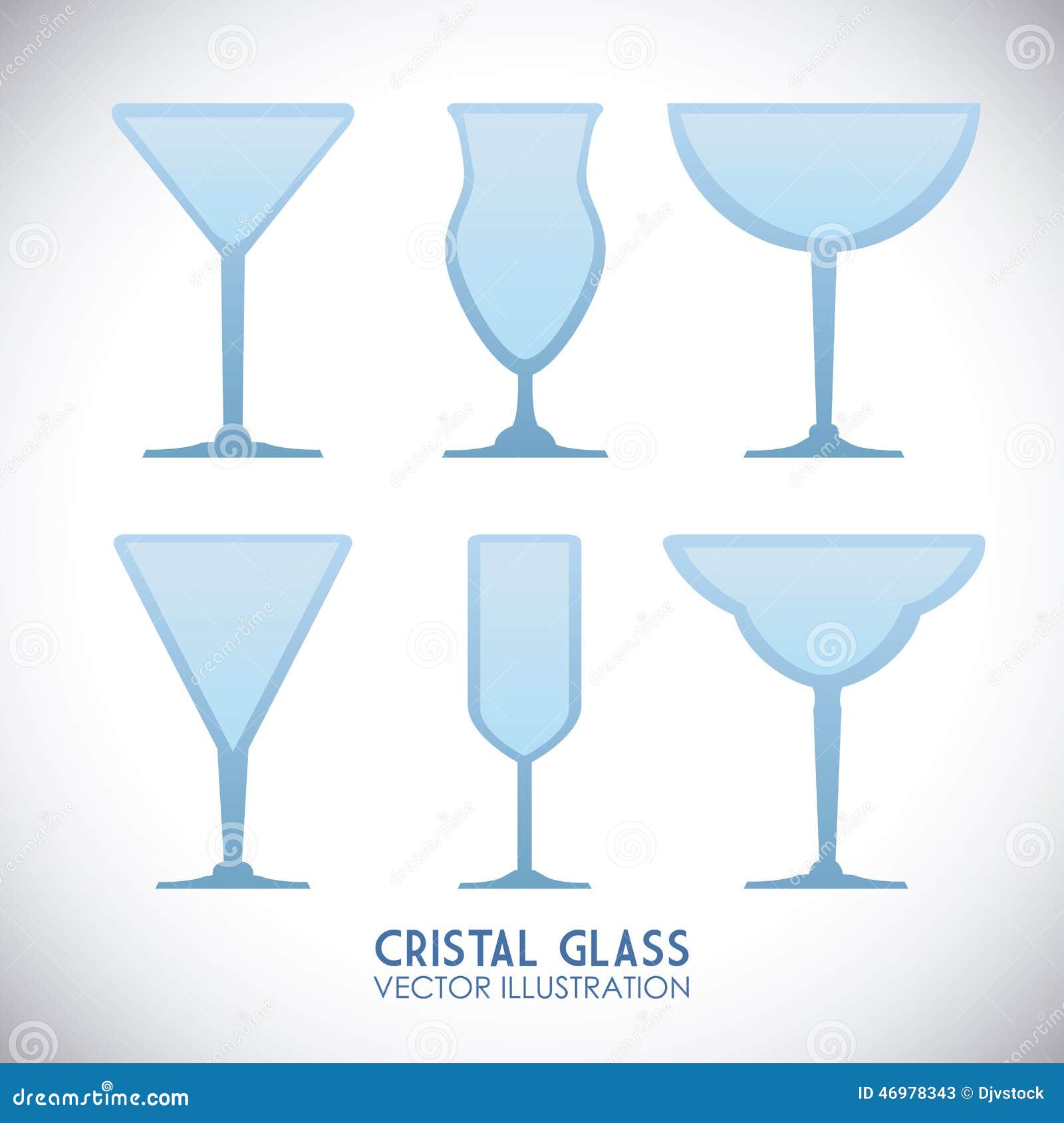 Cristal glass design stock vector. Illustration of bright - 46978343