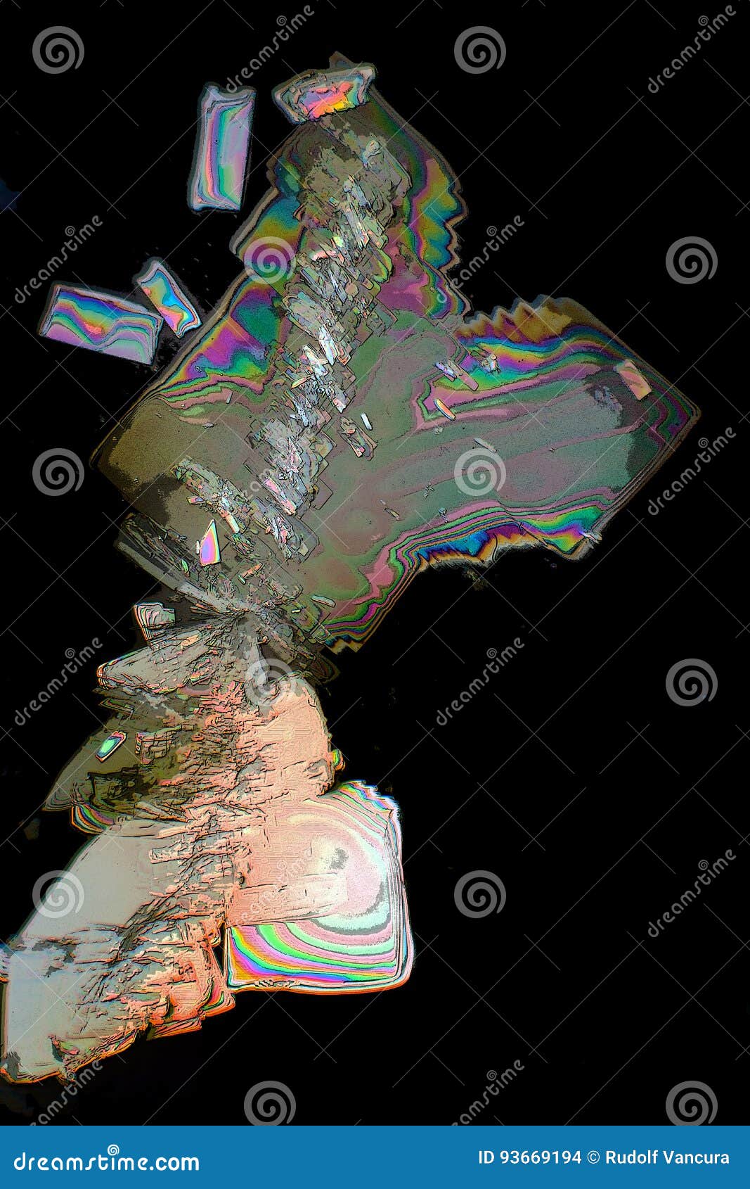 Cristaux D'alun De Potassium Dans Le Microscope Photo stock - Image du ...
