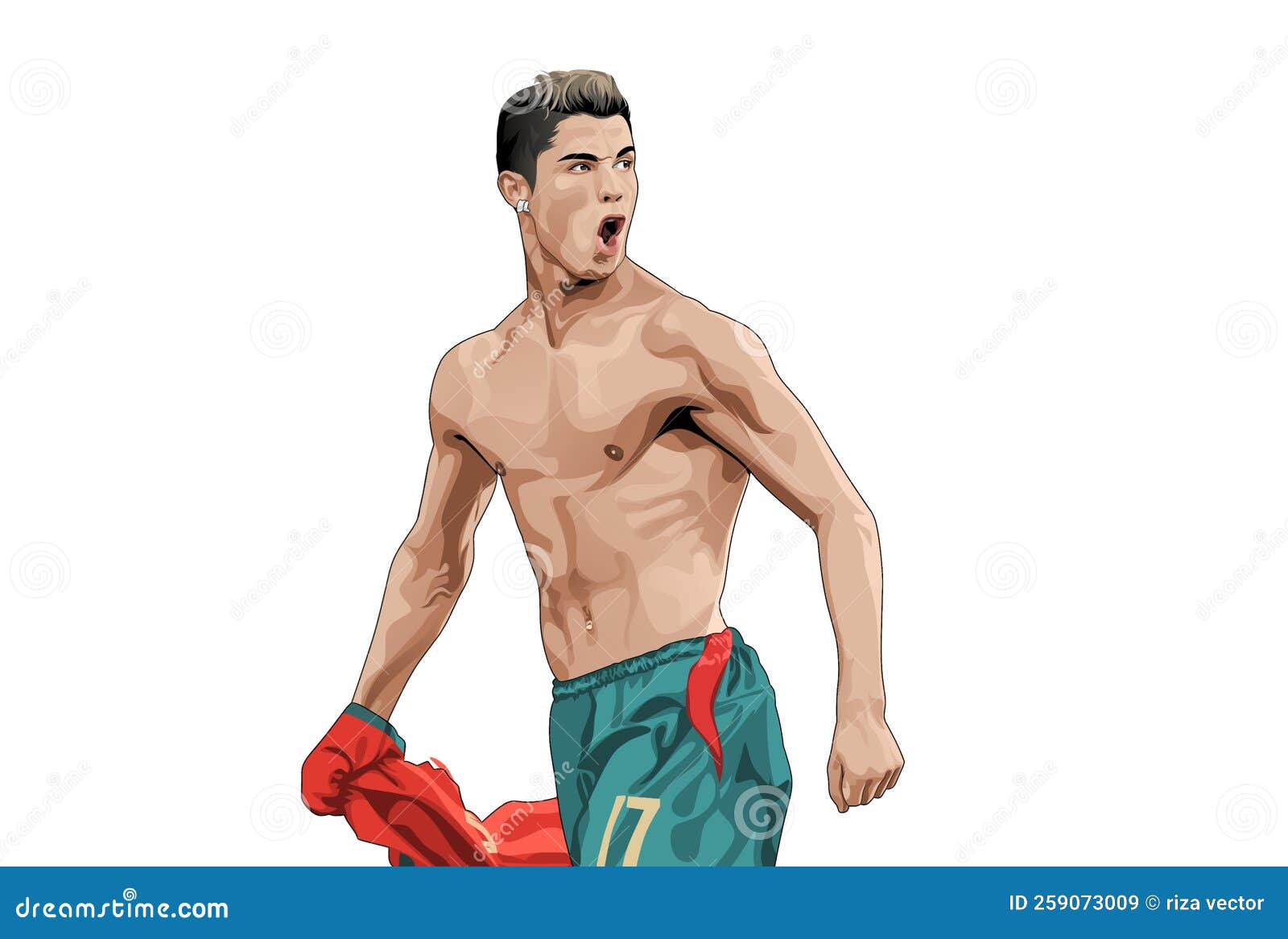 Cristiano Ronaldo - Cartoon Caricature Stock Photography ...