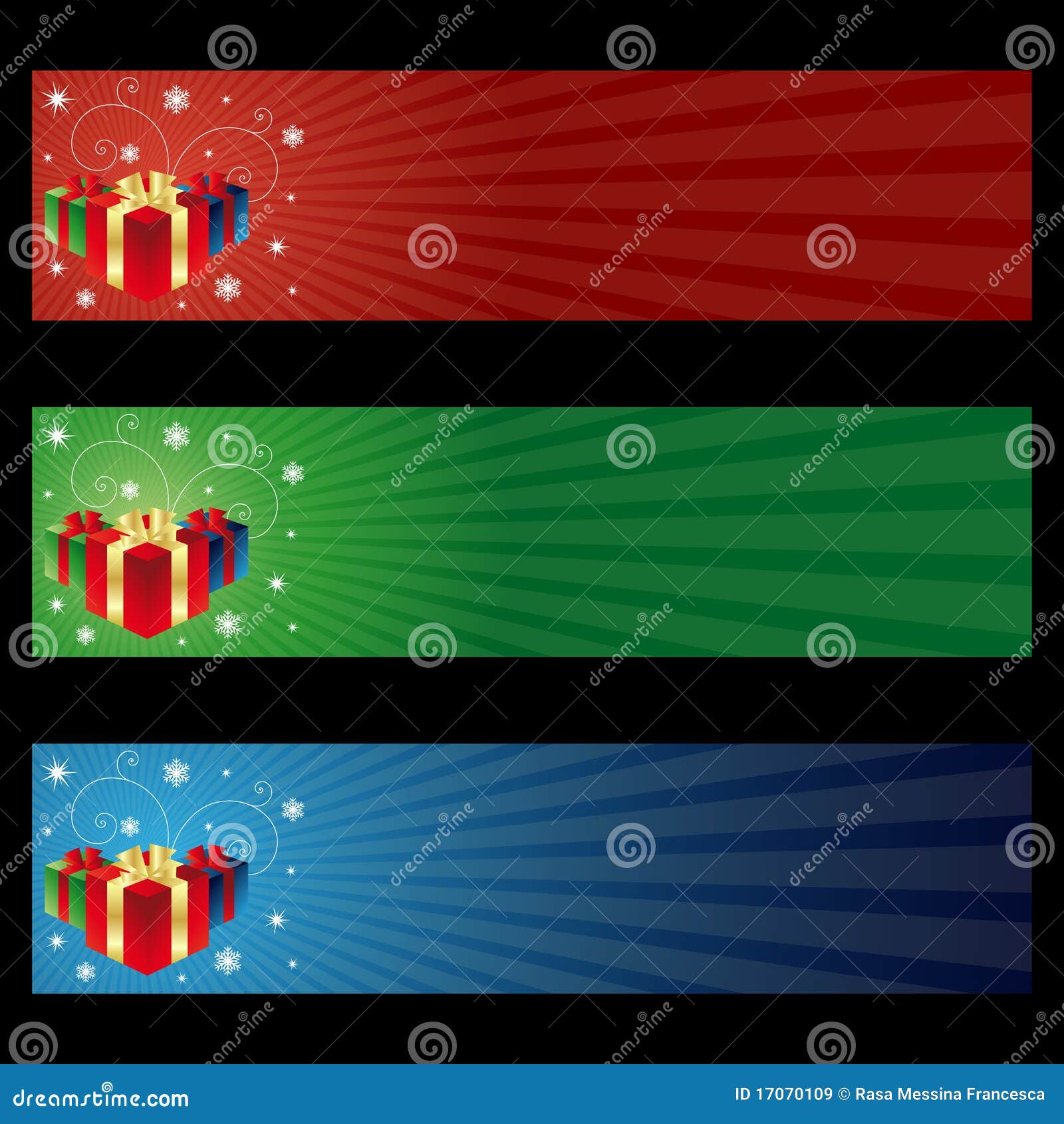 Cristmas gift banners stock vector. Illustration of gold - 17070109