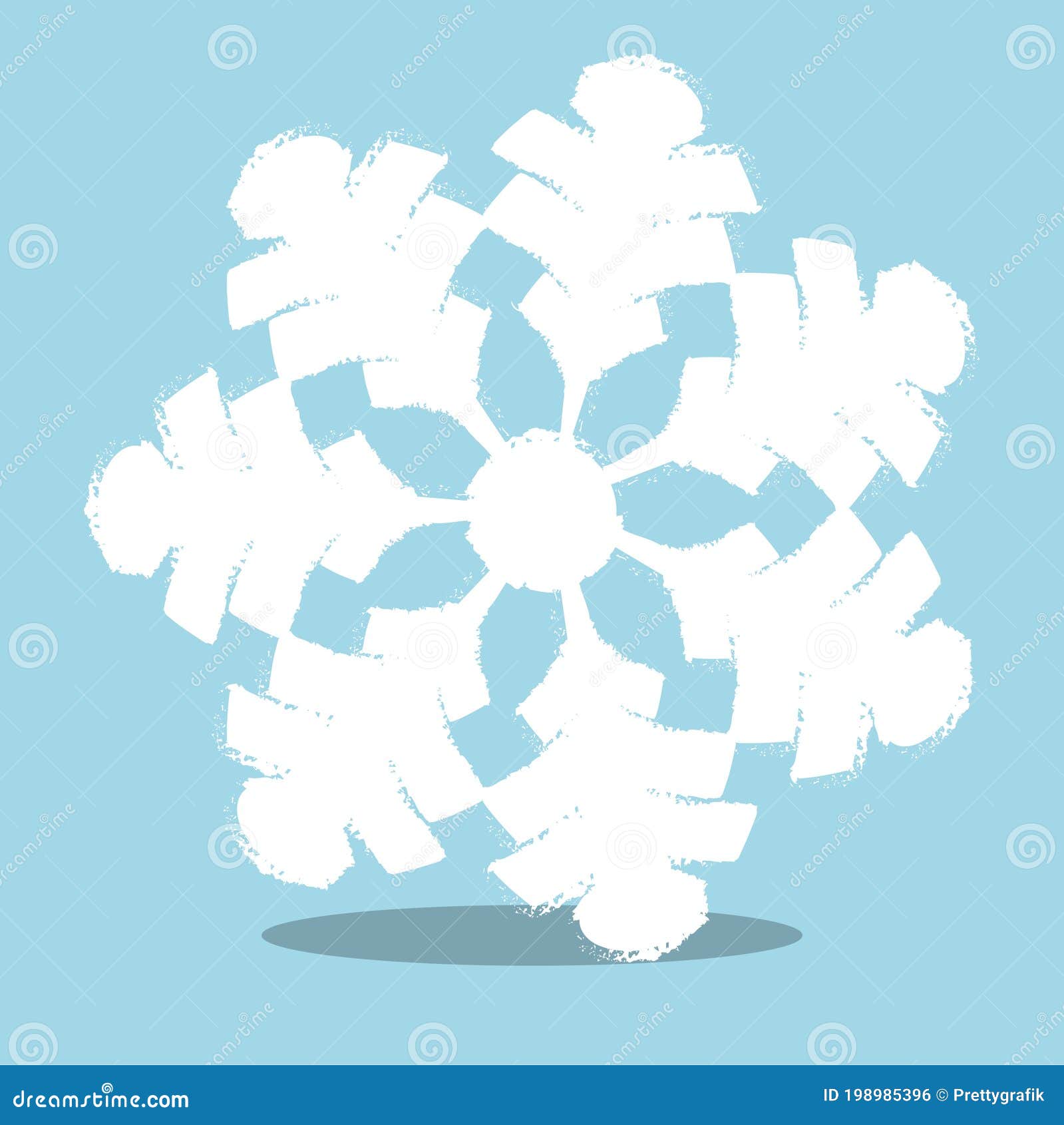 Cristmast Chalk Doodles Flake 23 Stock Vector - Illustration of doodles ...