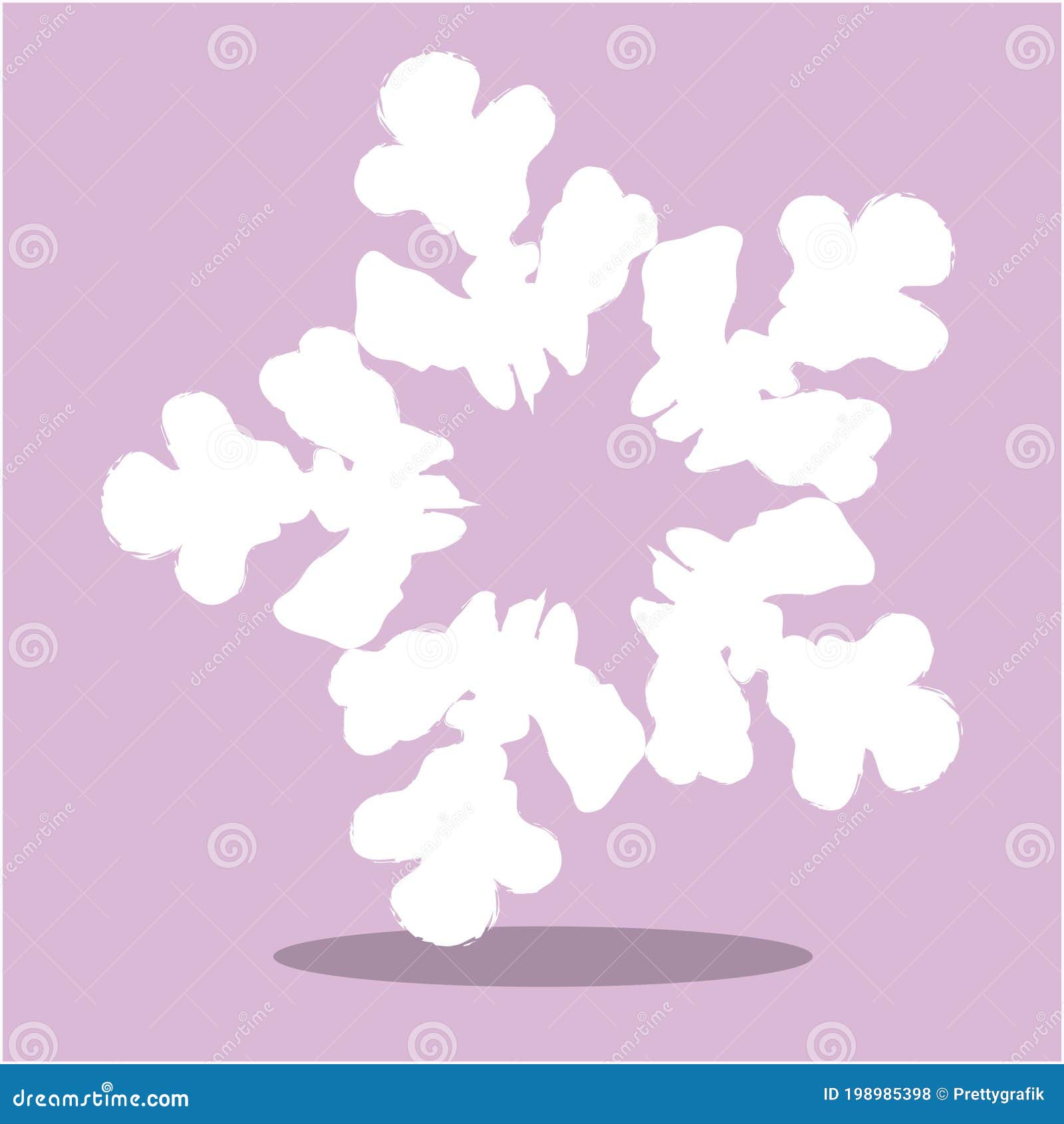 Cristmast Chalk Doodles Flake 09 Stock Vector - Illustration of cartoon ...