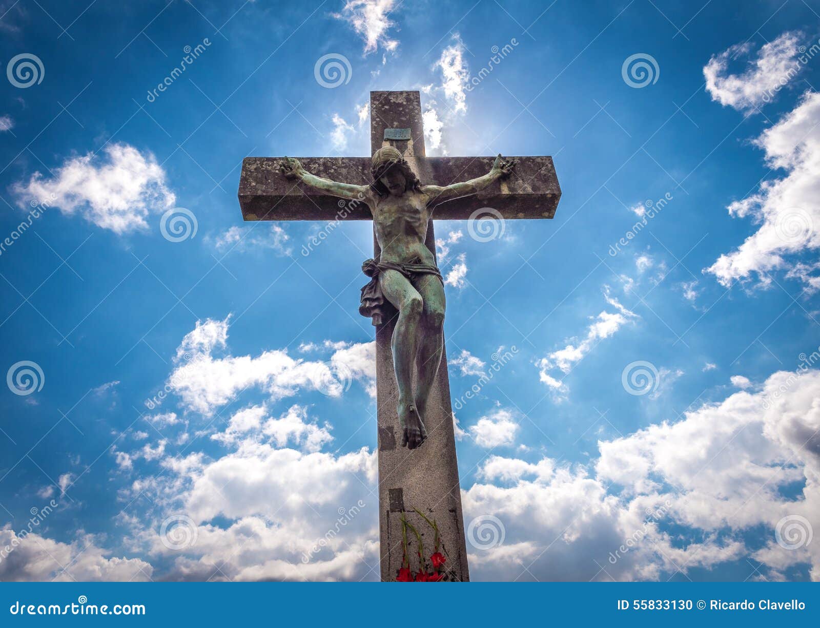 Cristo crucificado foto de archivo. Imagen de cielo, cristo - 55833130