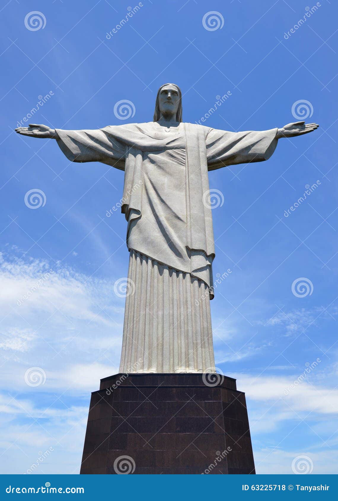 Cristo el redentor foto de archivo editorial. Imagen de cielo - 63225718