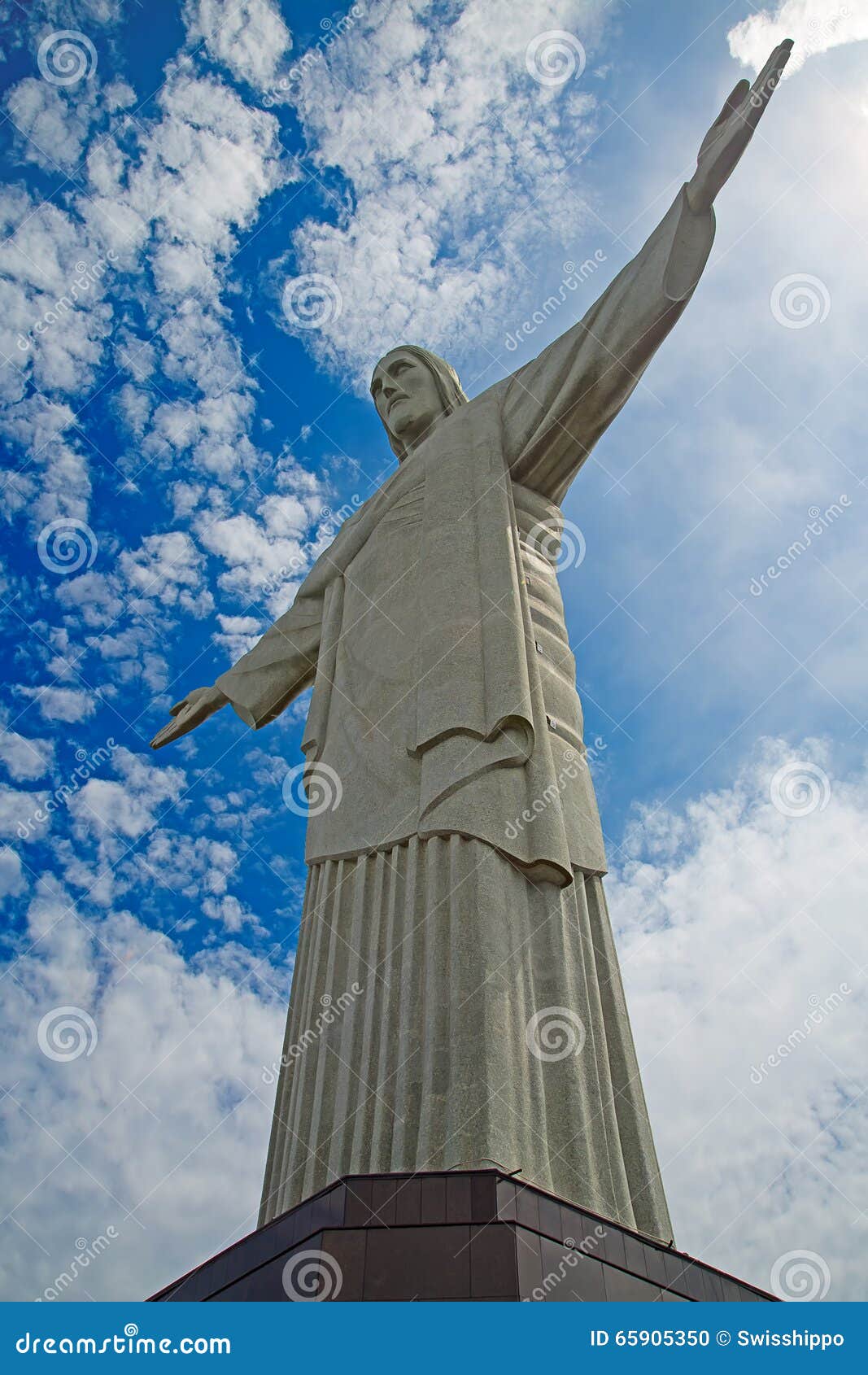 Cristo el redentor imagen editorial. Imagen de cruz, roca - 65905350