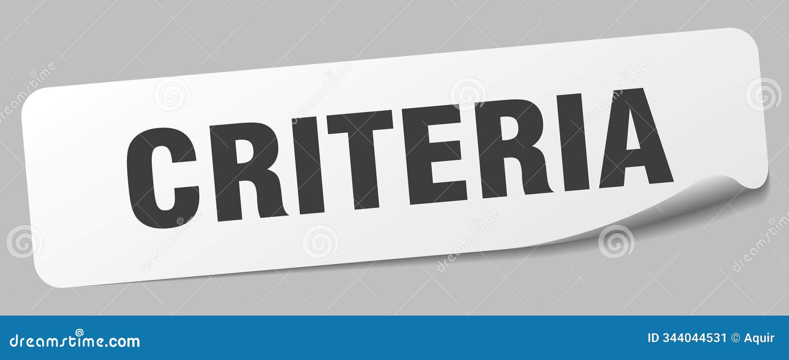 Criteria Sticker. Criteria Sign On Transparent Background Cartoon ...