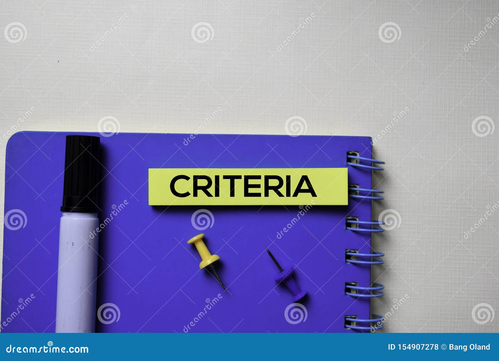 Criteria Text on Sticky Notes Isolated on Office Desk Stock Photo ...