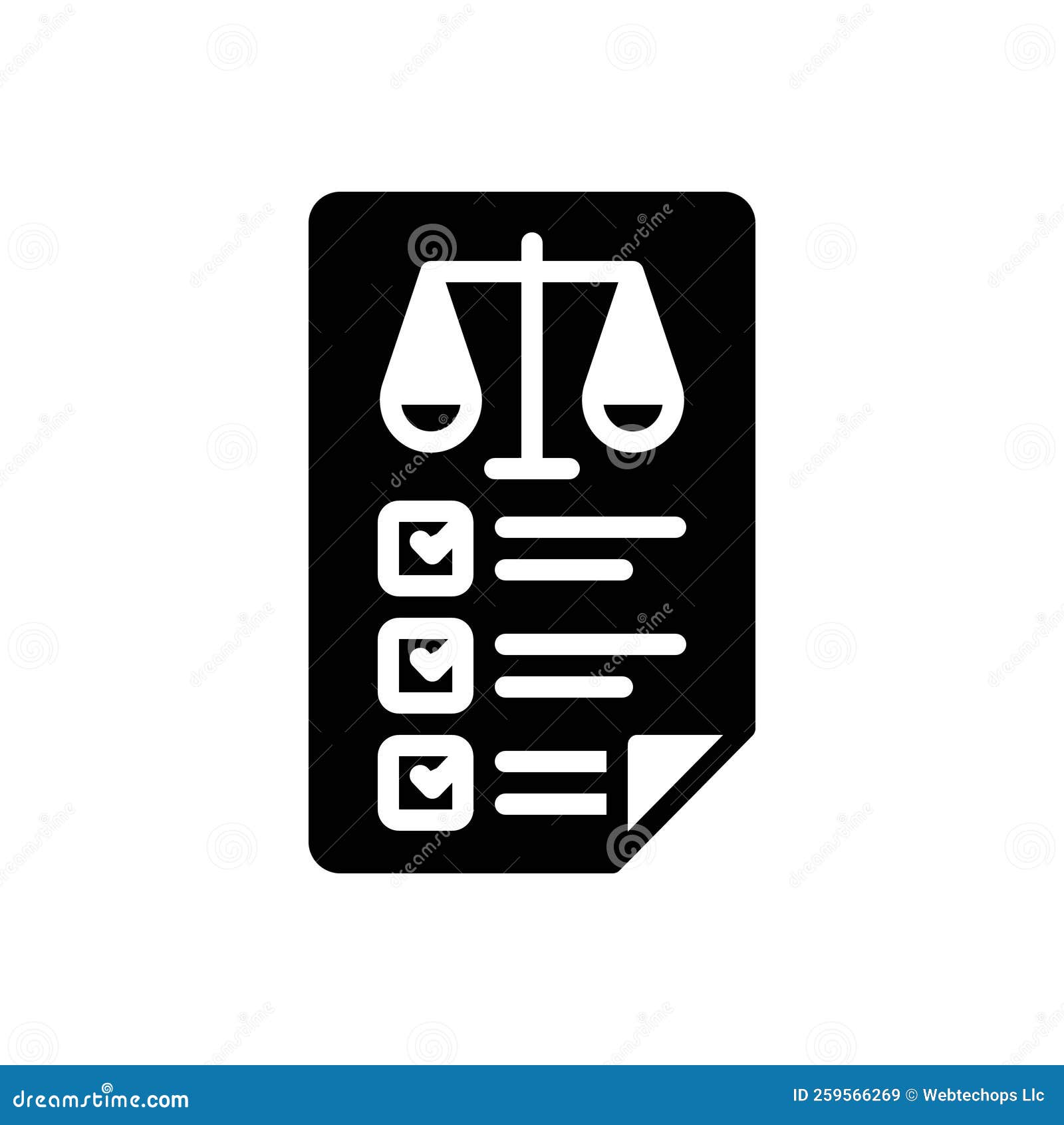 Black Solid Icon for Criterion, Yardstick and Measure Stock ...