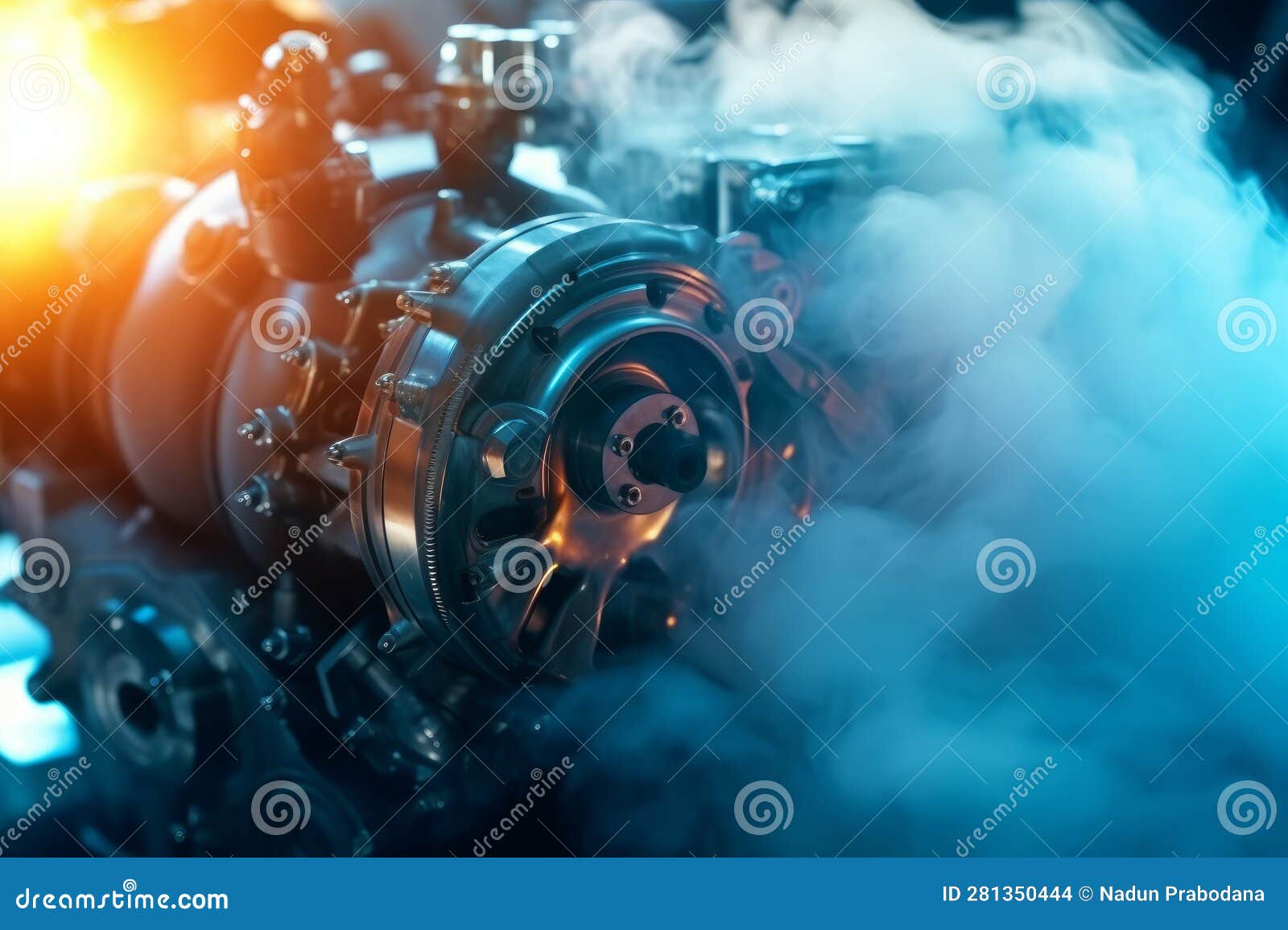 Critical Condition: Close-Up of Overheating Car Engine (AI Generated ...