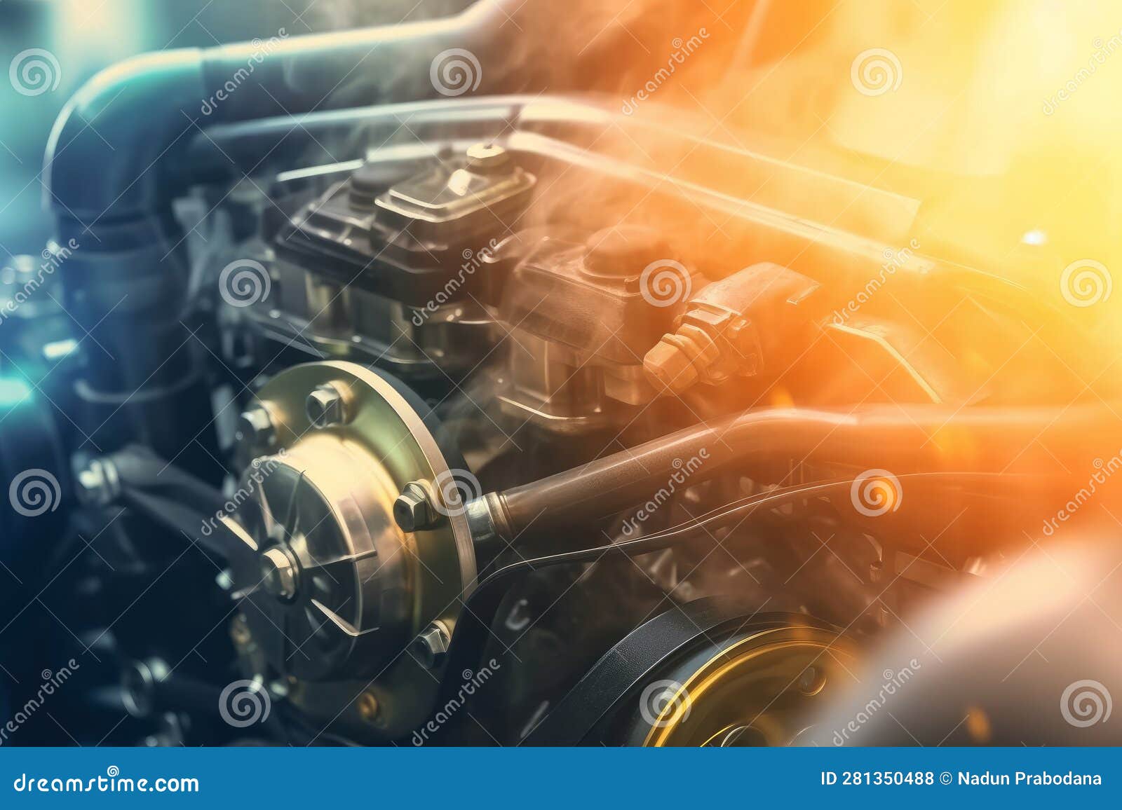 Car Engine Overheating Emitting Smoke Depletion Of Coolant Icon Royalty ...