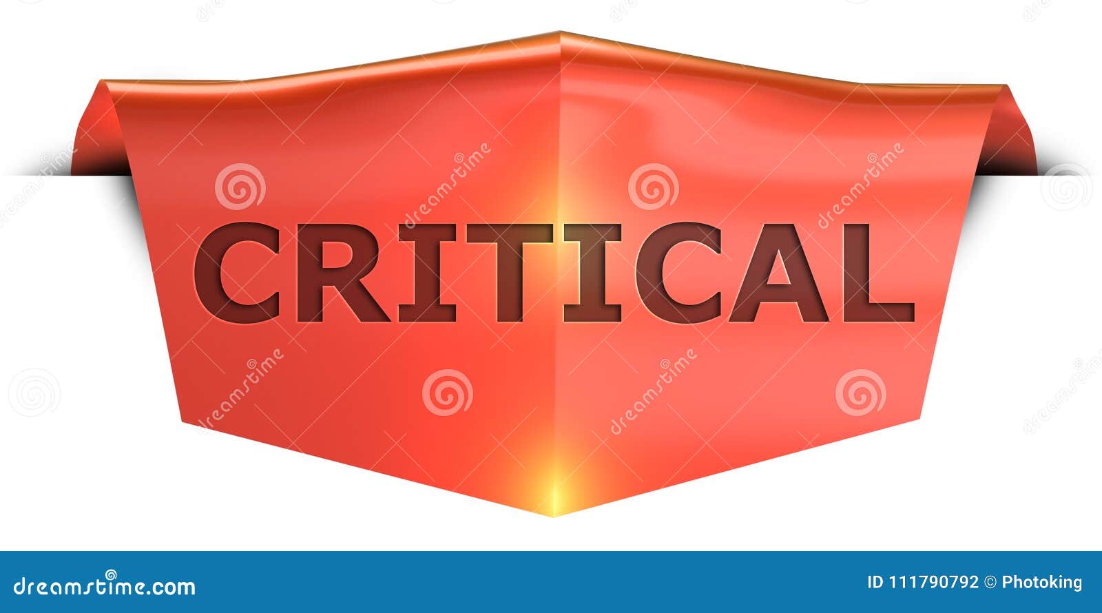 Banner critical stock illustration. Illustration of pointing - 111790792