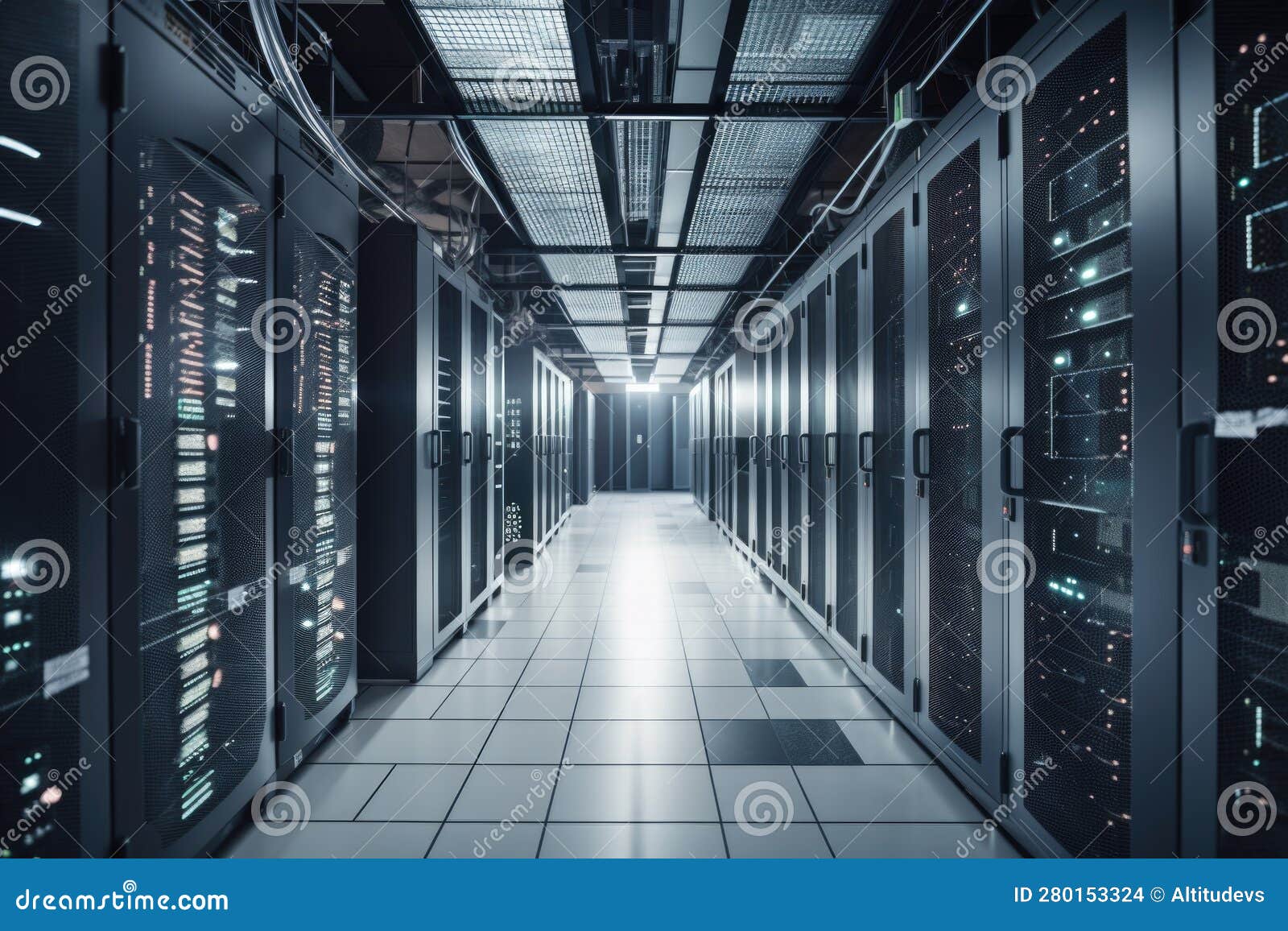 Critical Data Center, with Multiple Backup Systems and Redundant ...