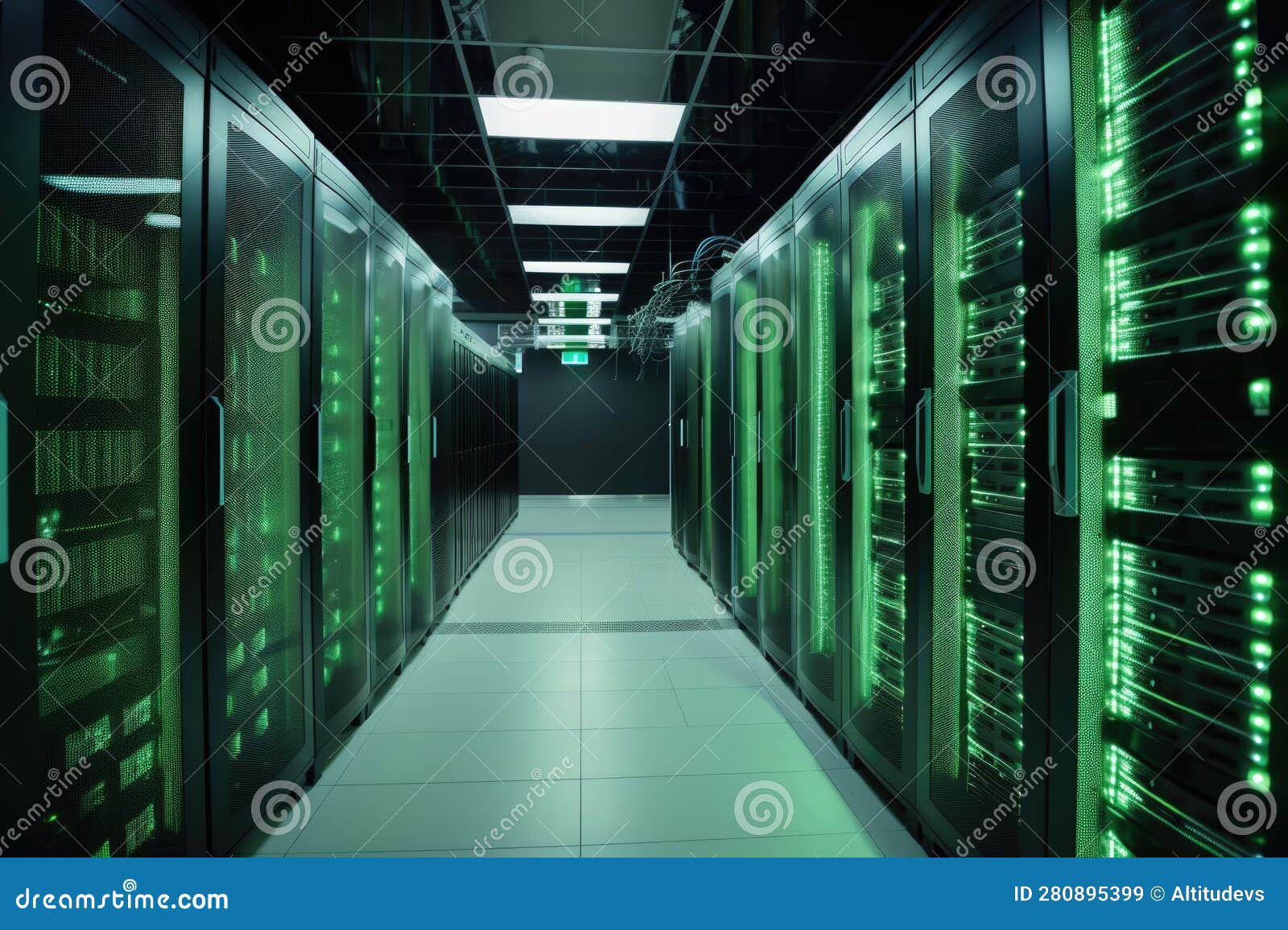 Critical Data Center, with Multiple Backup Systems and Redundant ...