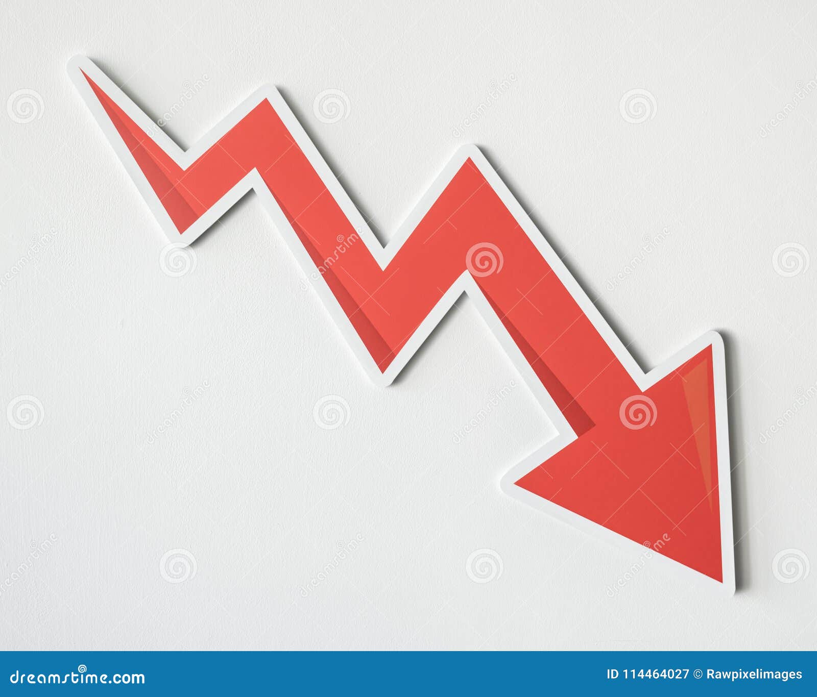 Down Arrow Icon Vector. Line Downgrade Symbol. | CartoonDealer.com ...