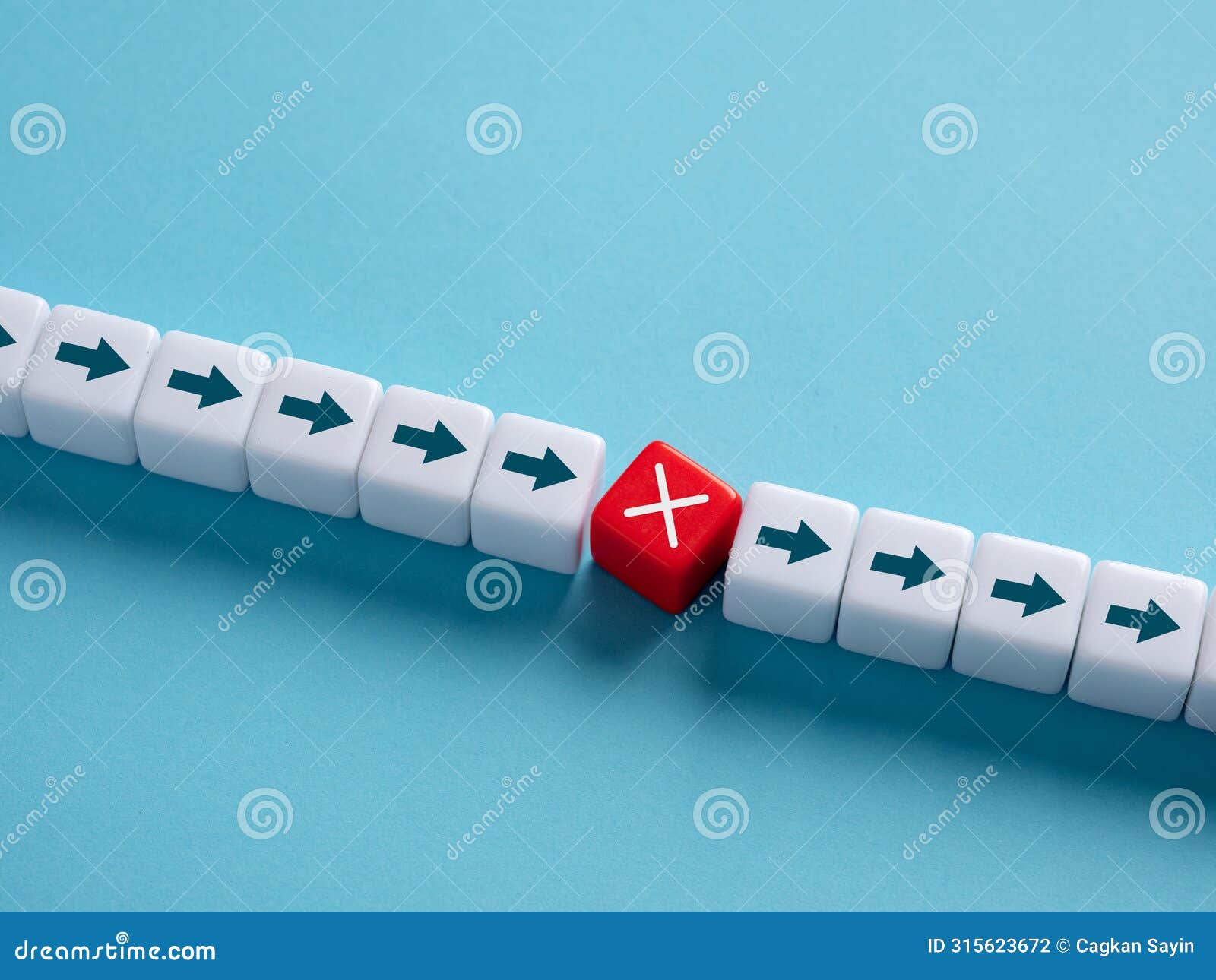 Critical Error that Stops the Chain of Process Stock Photo - Image of ...
