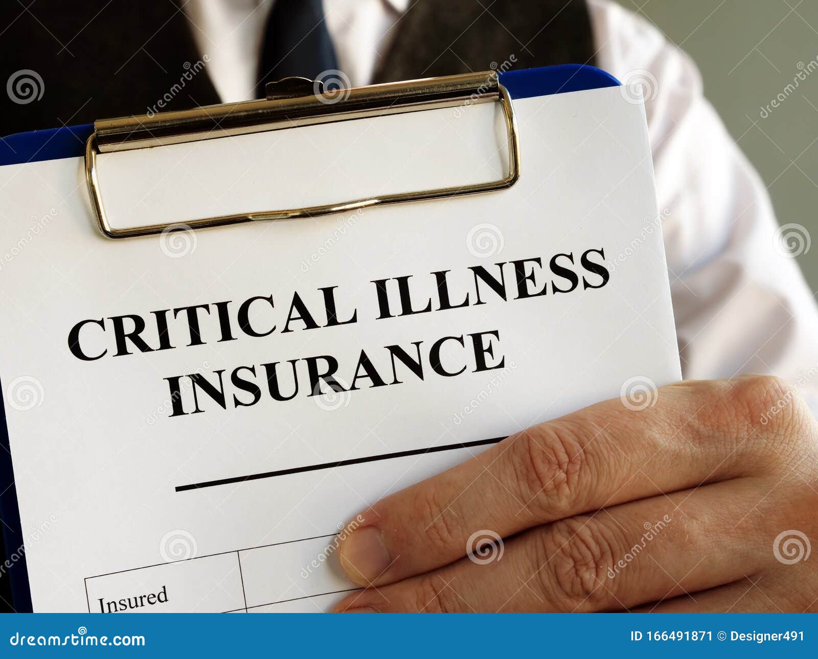 Critical Illness Insurance Application Form Stock Image - Image of ...
