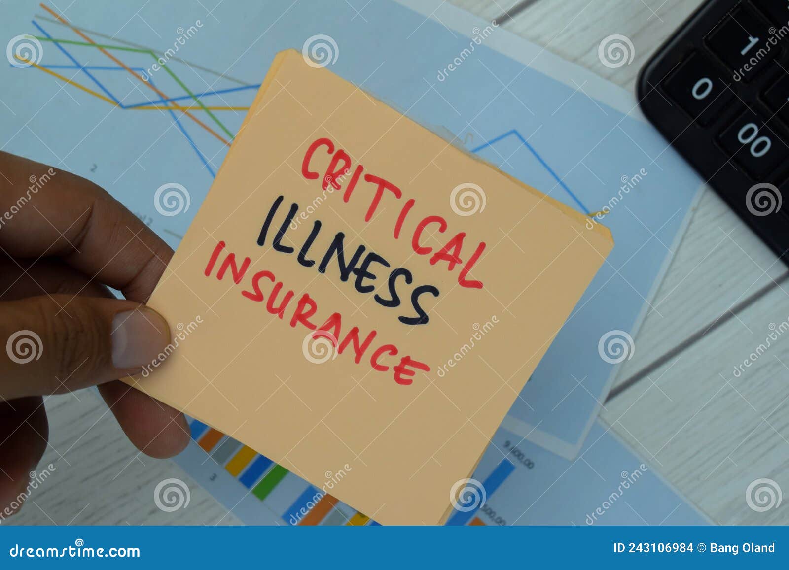 Critical Illness Insurance Write on Sticky Notes Isolated on Wooden ...