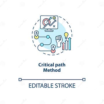 Critical Path Method Concept Icon Stock Vector - Illustration of ...