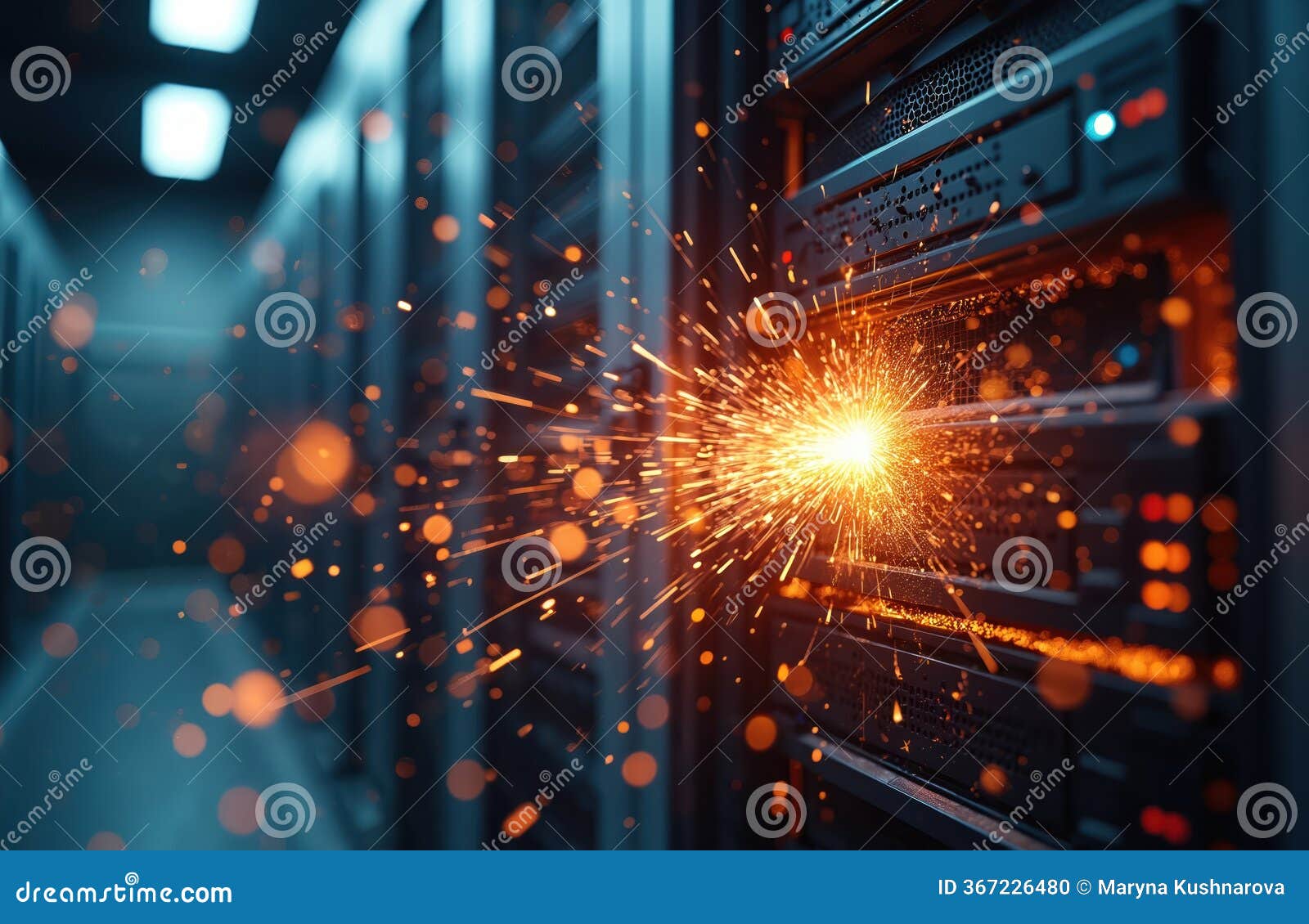 System Rack Of Network Interfaces And Routers Royalty-Free Stock Image ...