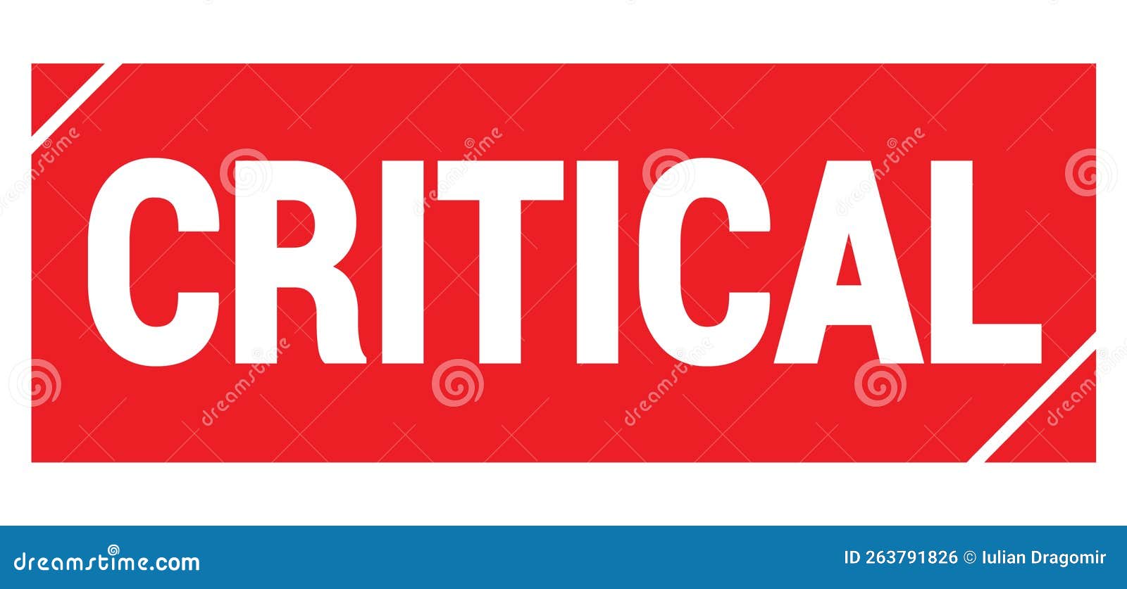 CRITICAL Text Written on Red Stamp Sign Stock Illustration ...