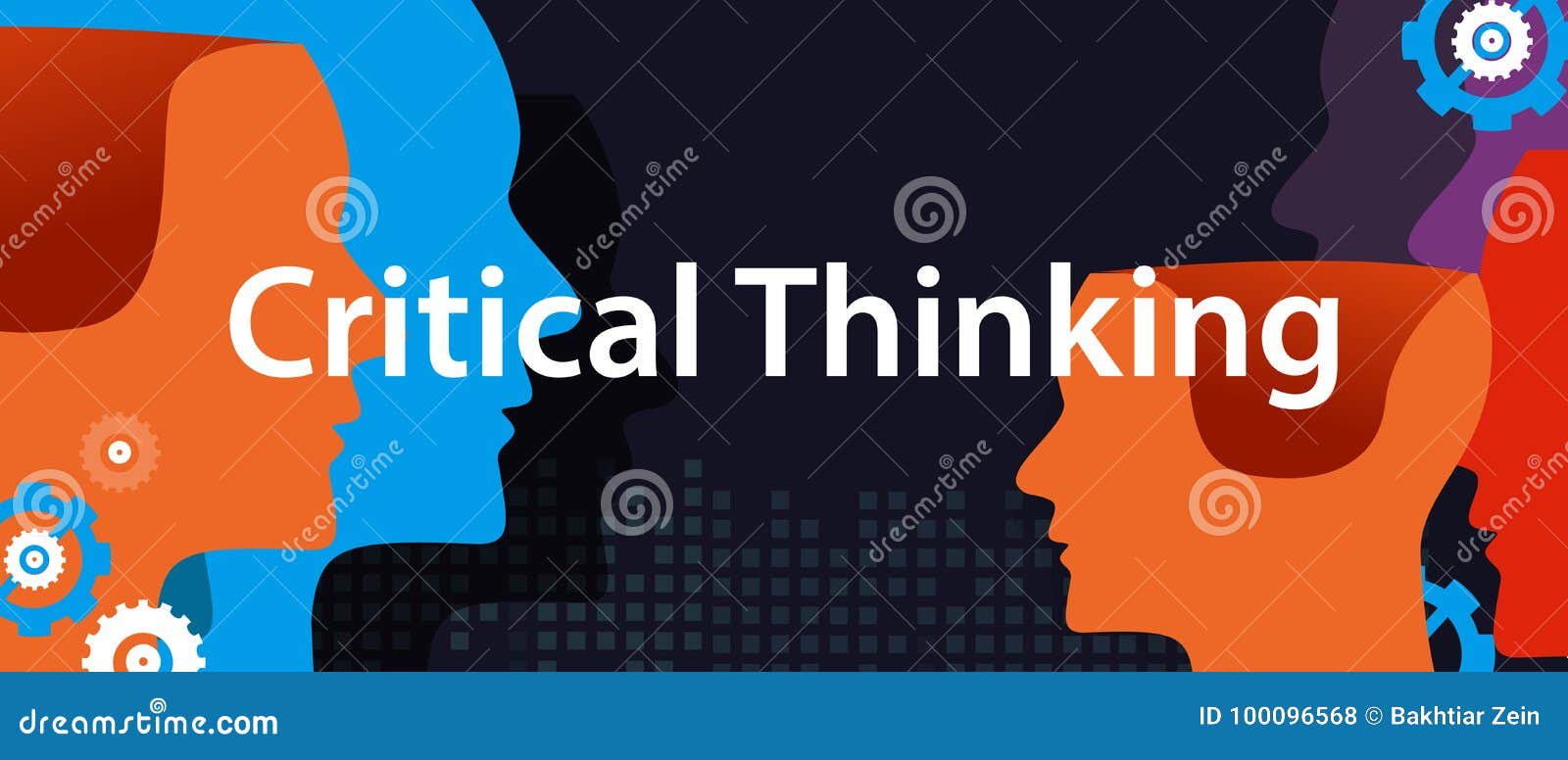 Critical Thinking Concept of Creative Solution Head Brain Storm Problem ...