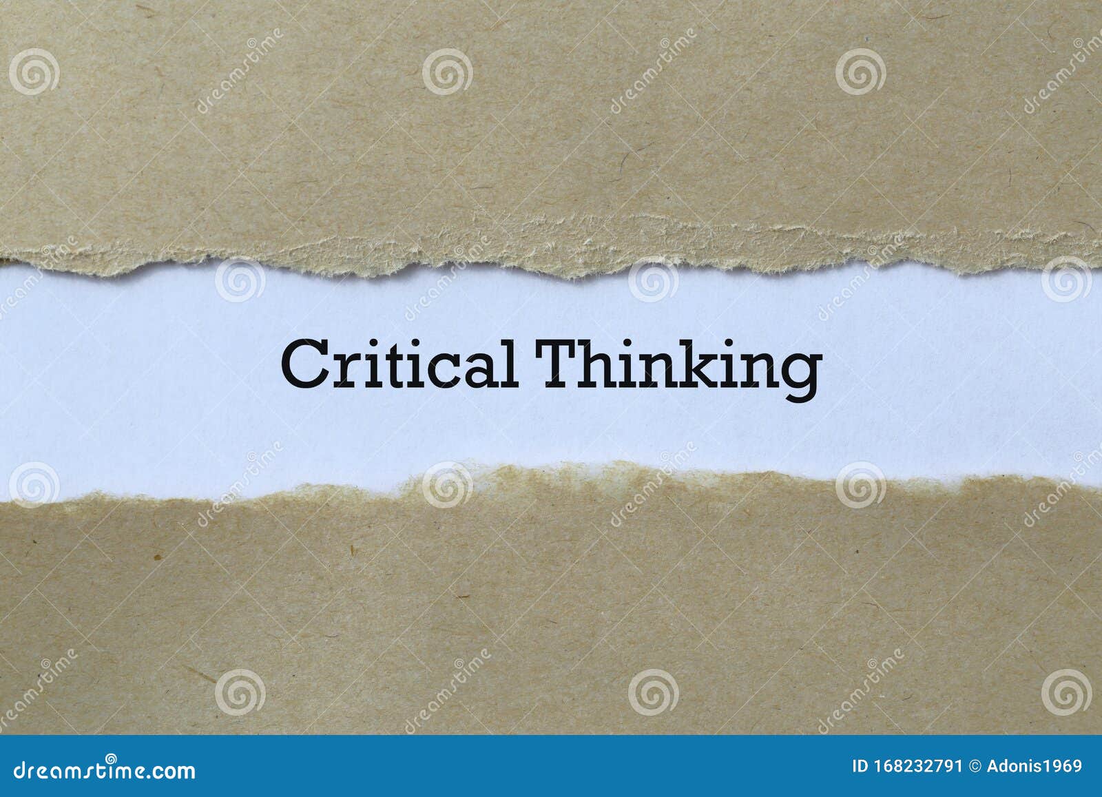 Critical thinking on paper stock illustration. Illustration of strategy ...