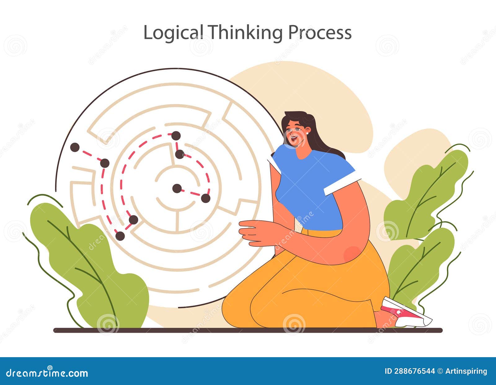 Critical Thinking Skill. Strategic Decision-making, Brainstorming Stock Vector - Illustration of ...