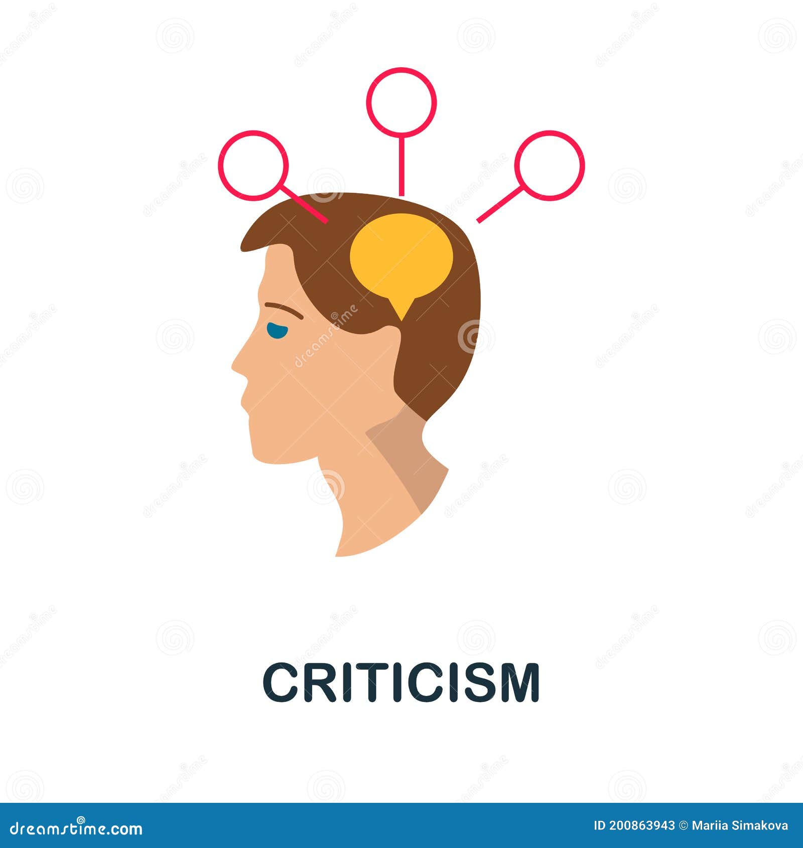 Criticism Icon. Simple Element from Critical Thinking Collection ...