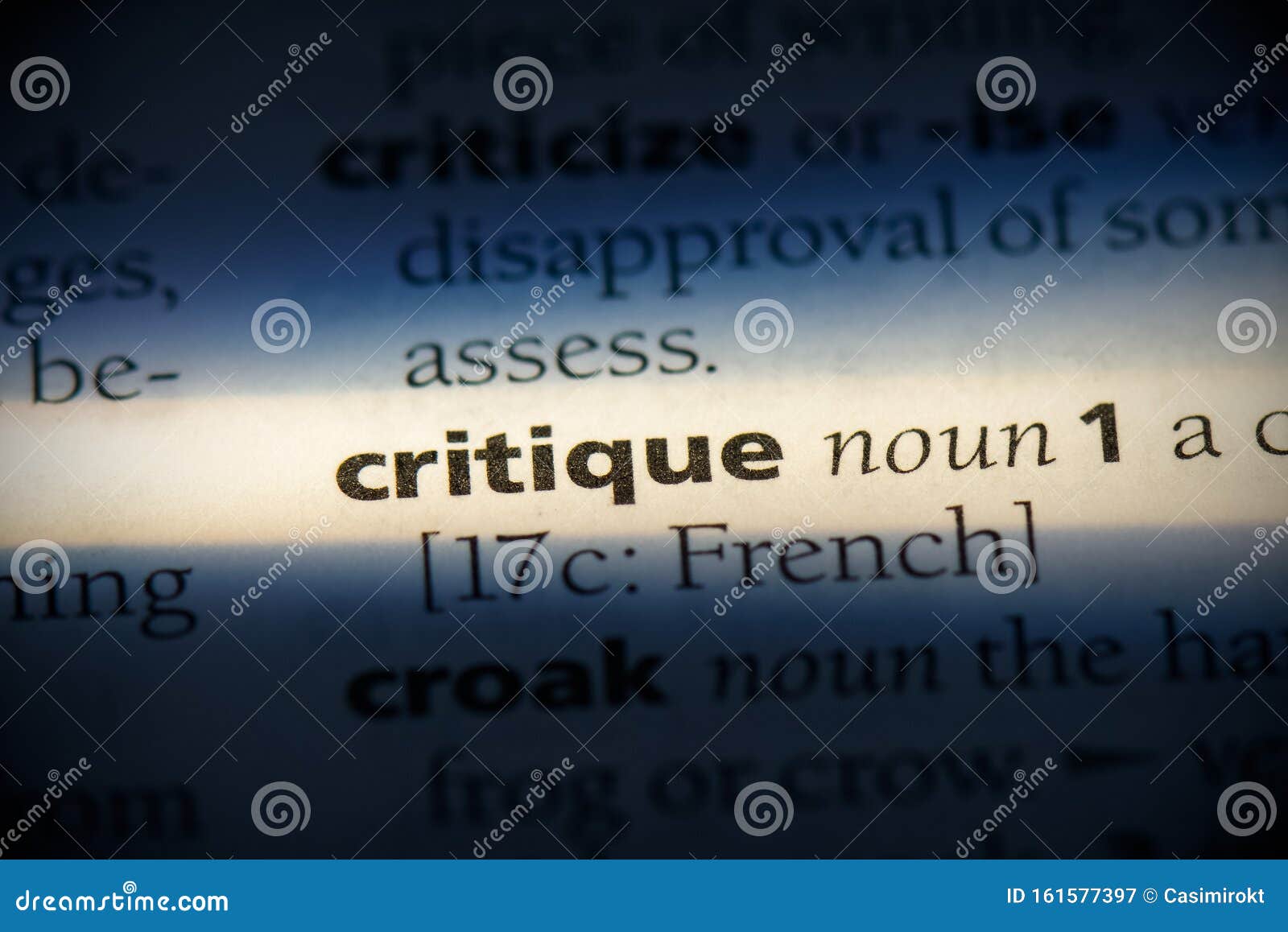 Critique stock image. Image of paper, page, education - 161577397