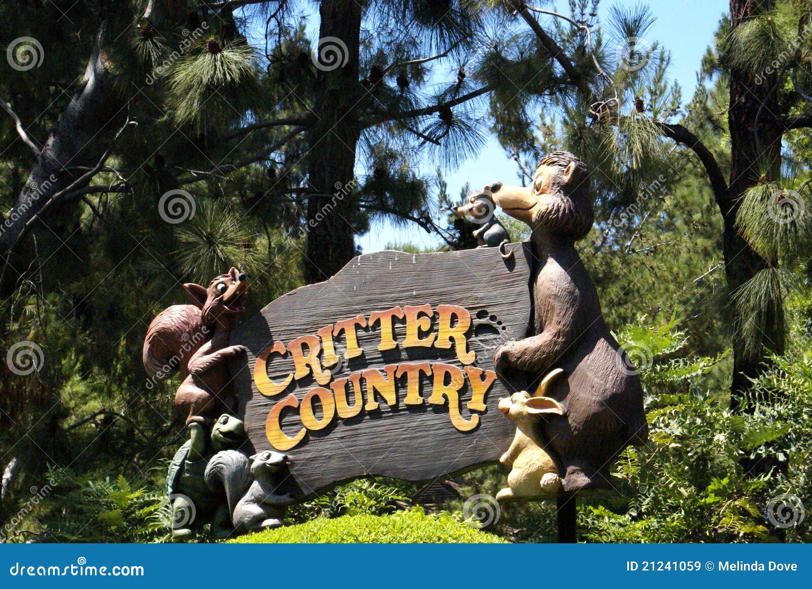 Critter Country editorial stock image. Image of sign - 21241059