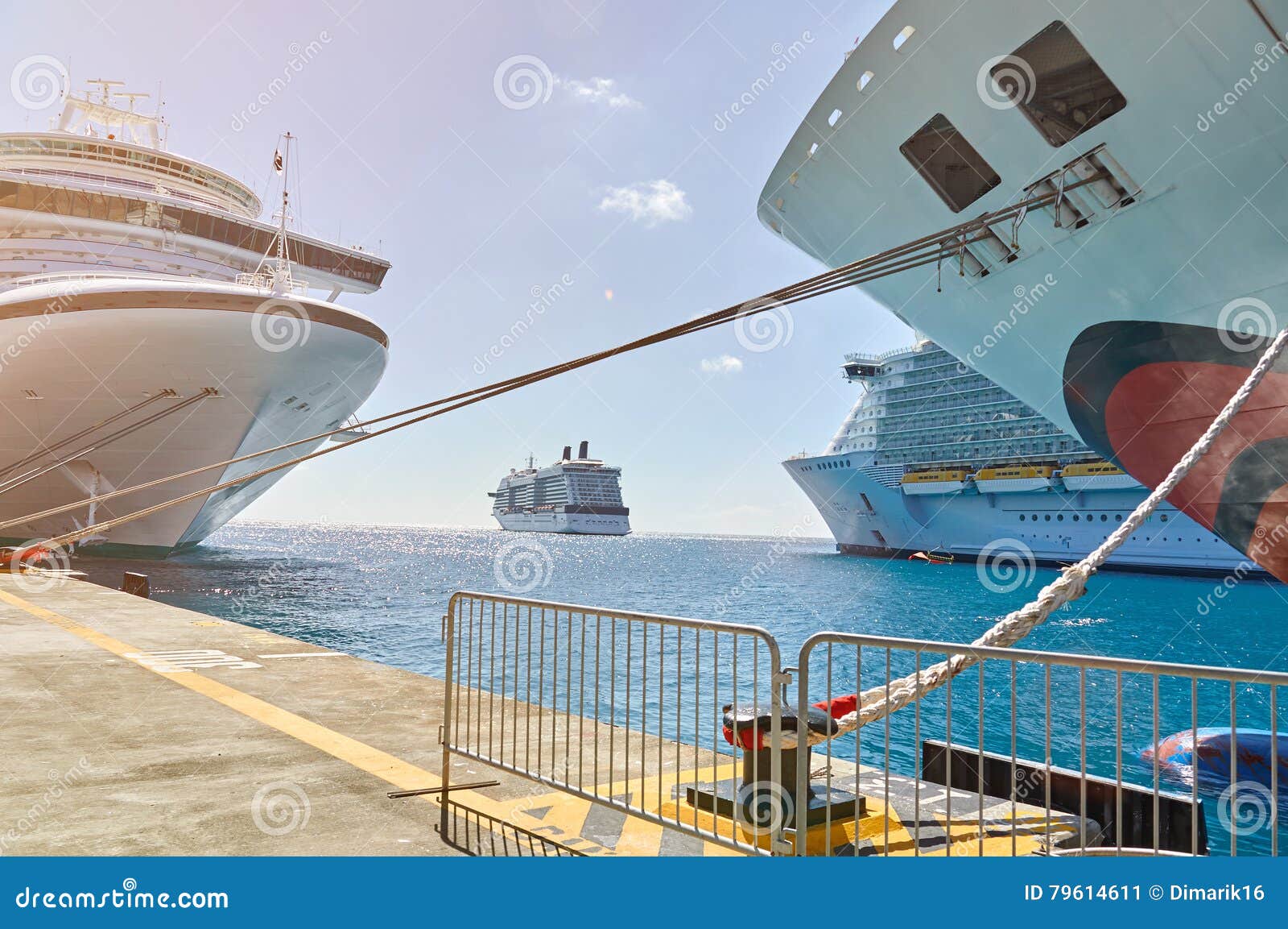 Criuse ships in pier stock image. Image of tropical, port - 79614611