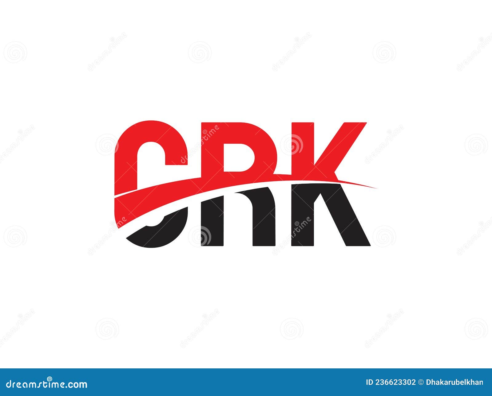 CRK Letter Initial Logo Design Vector Illustration Stock Vector ...