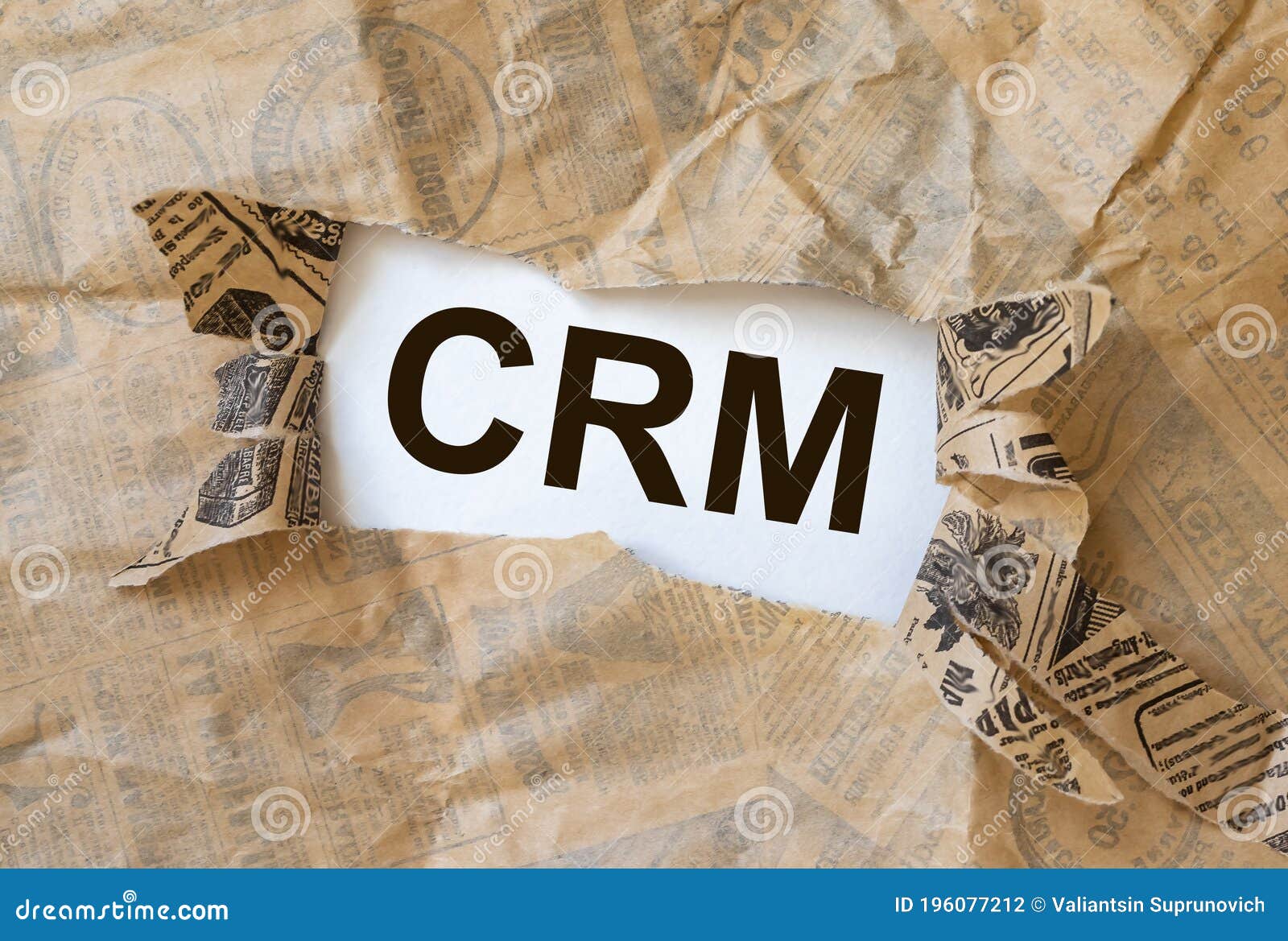 CRM acronym word on paper stock photo. Image of marker - 196077212