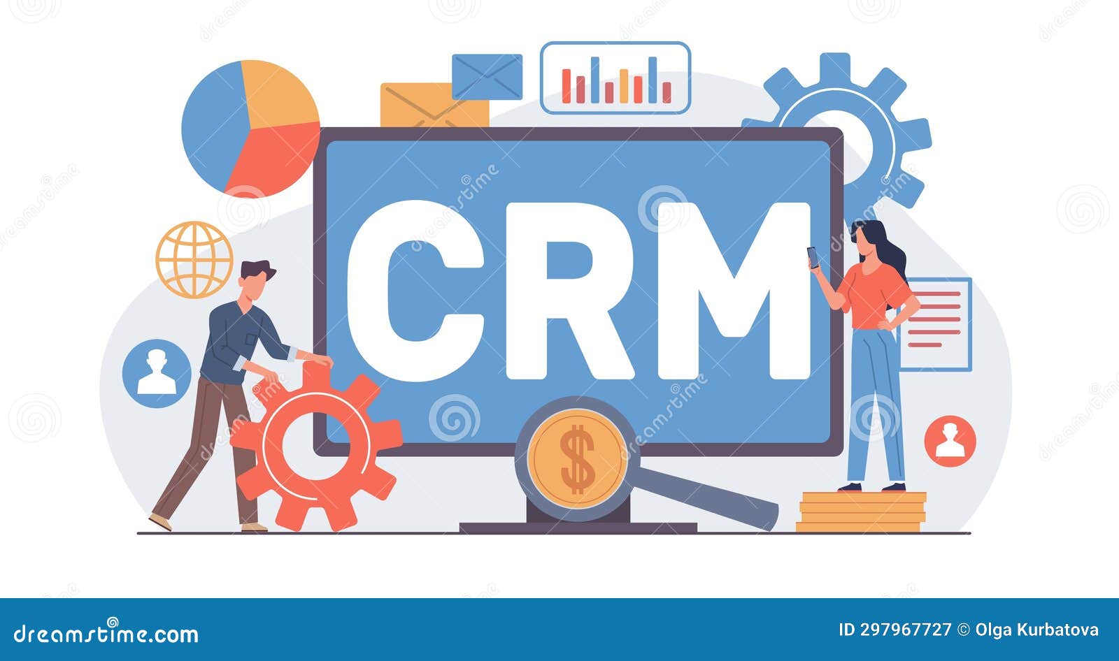 CRM Concept. Customer Relationship Management. Service and Relationship ...
