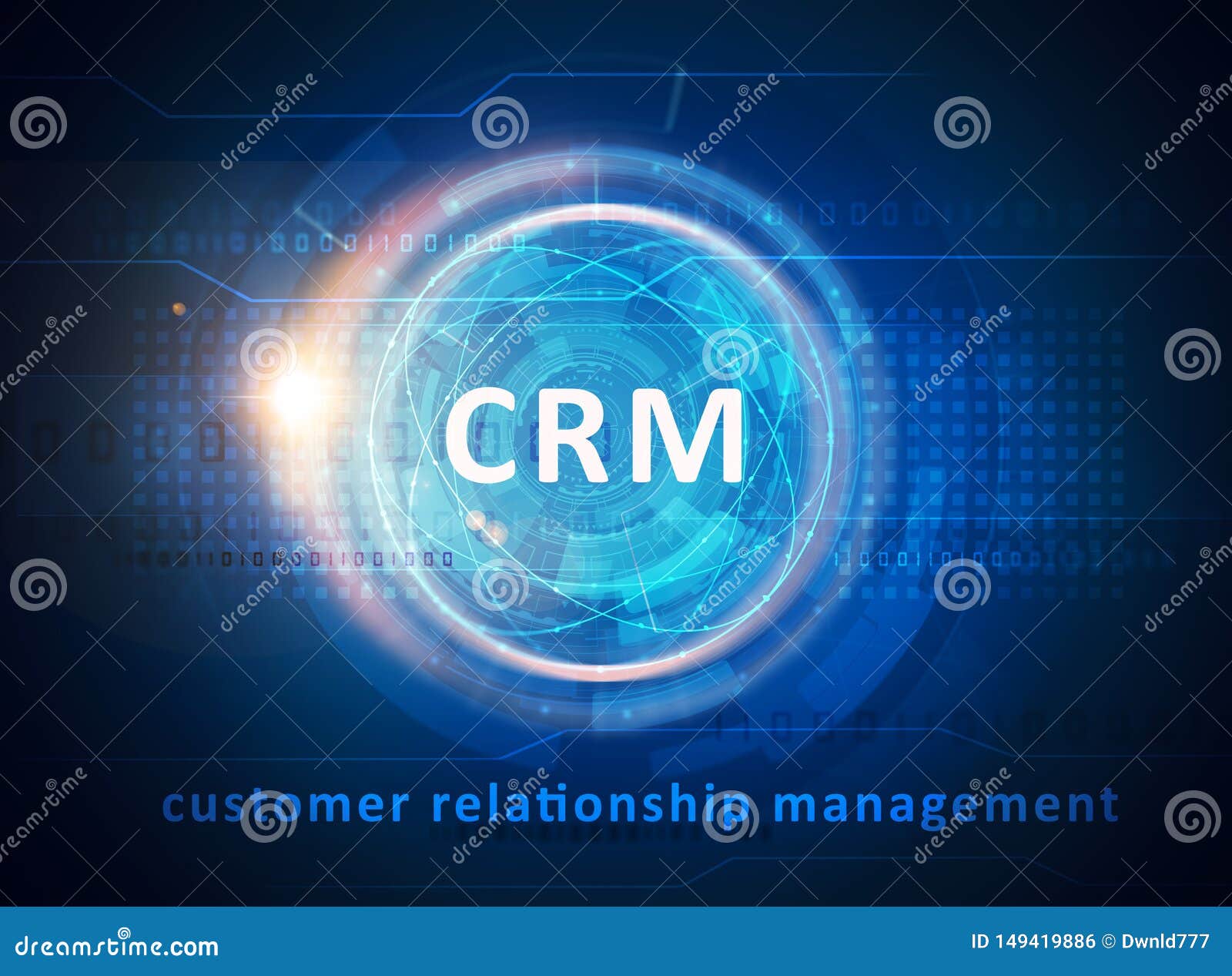 CRM Customer Relationship Management Background Stock Illustration ...