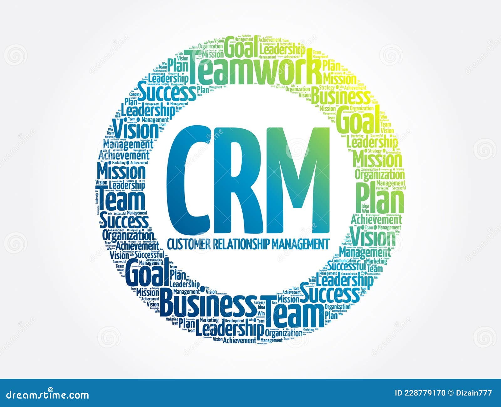 CRM - Customer Relationship Management Circle Word Cloud, Business ...