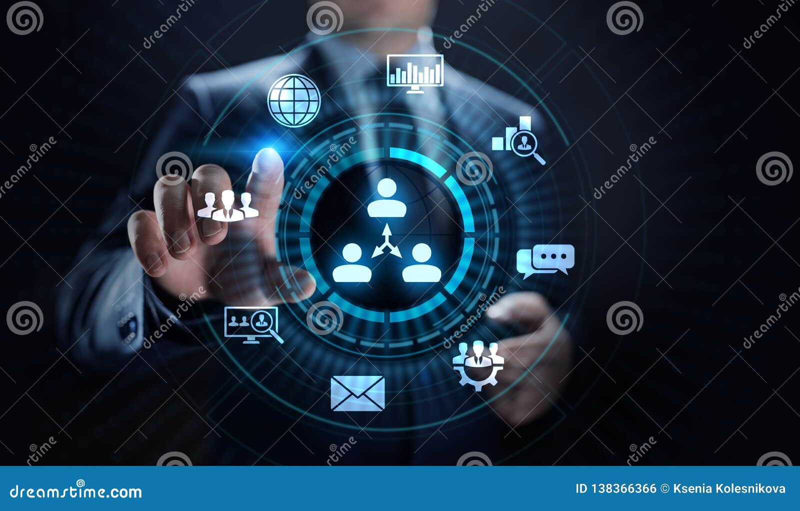 CRM - Customer Relationship Management. Enterprise Communication and ...