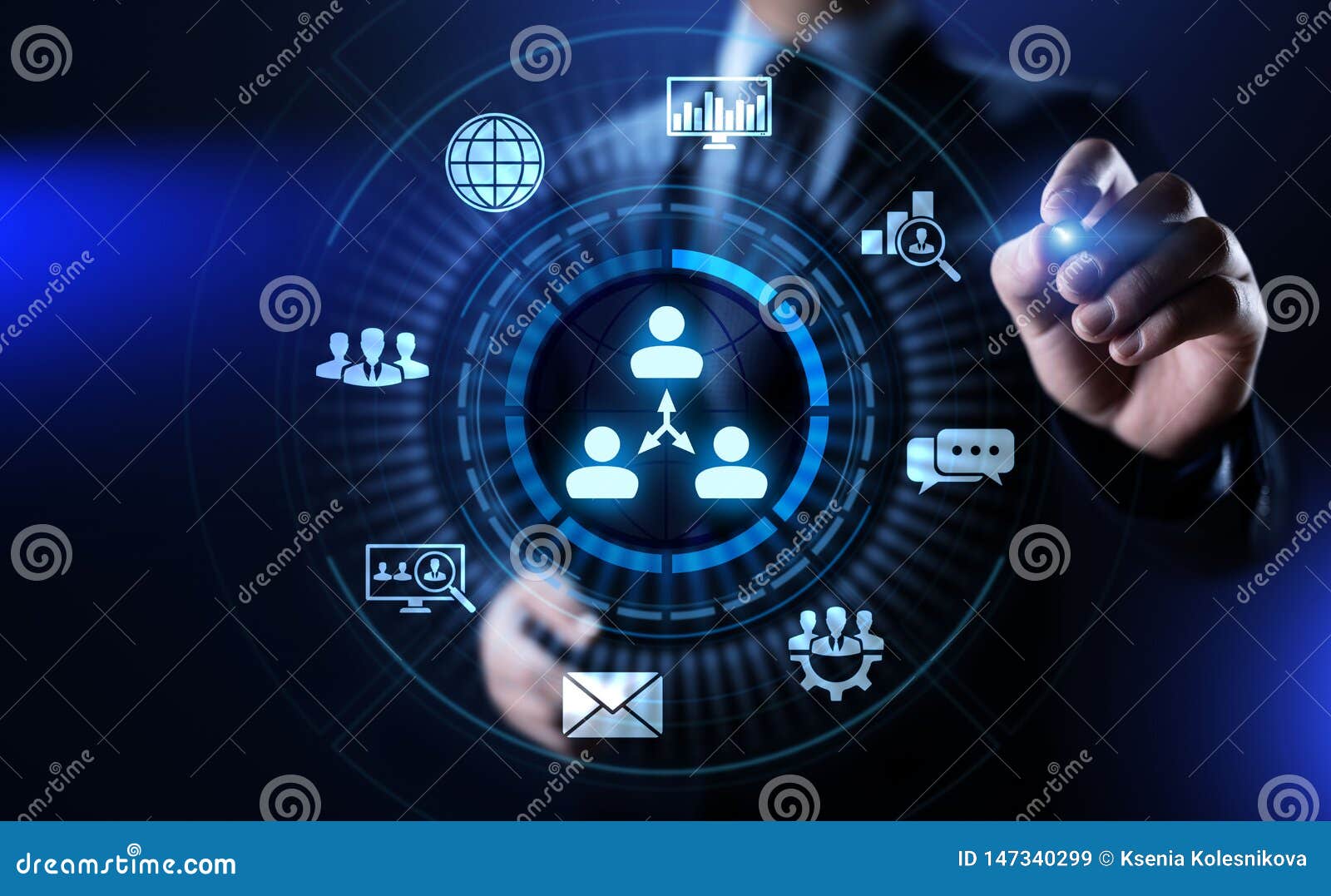 CRM - Customer Relationship Management. Enterprise Communication and ...