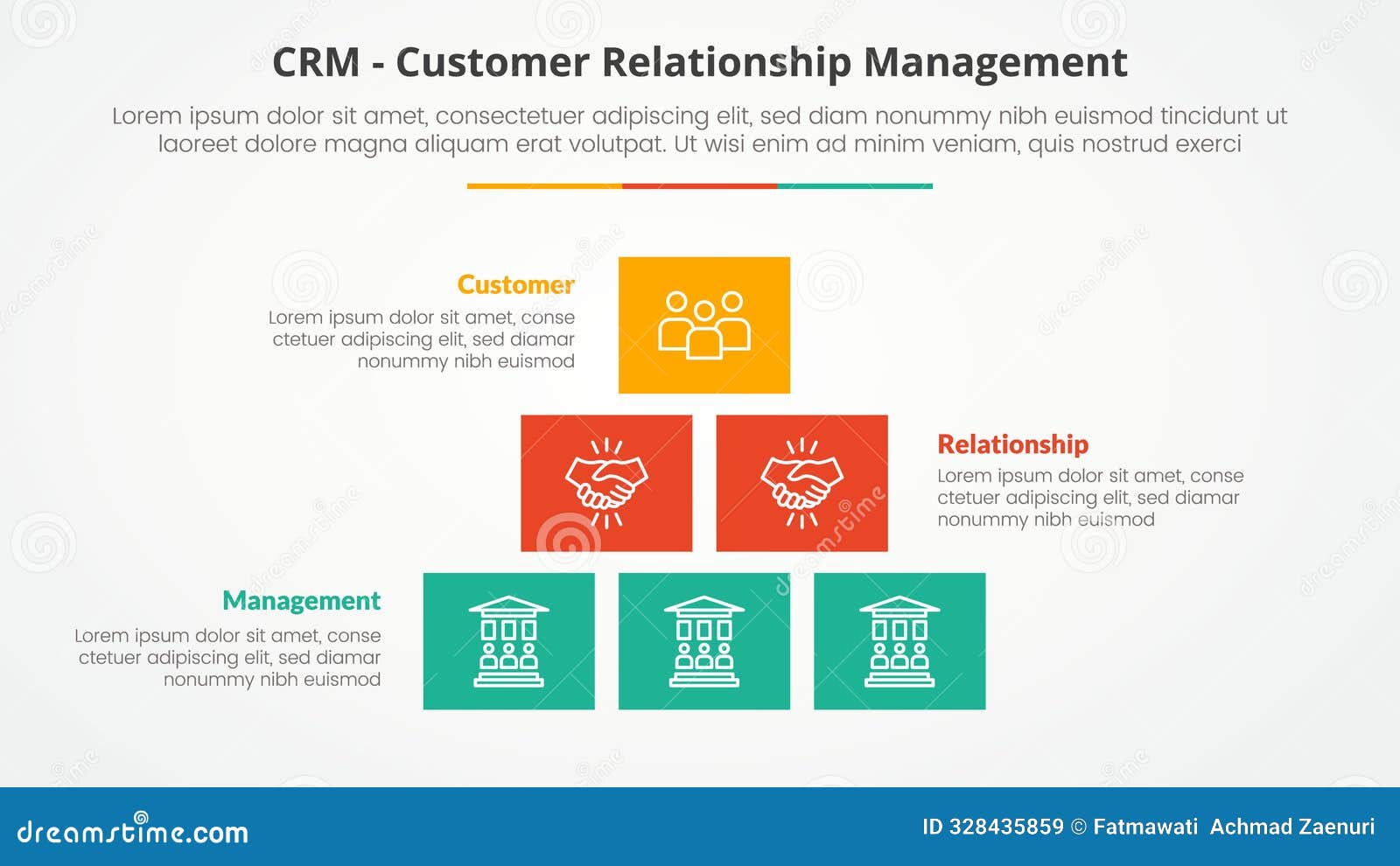 CRM Customer Relationship Management Infographic Concept for Slide ...