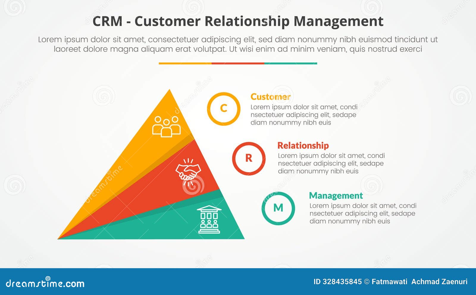 CRM Customer Relationship Management Infographic Concept for Slide ...