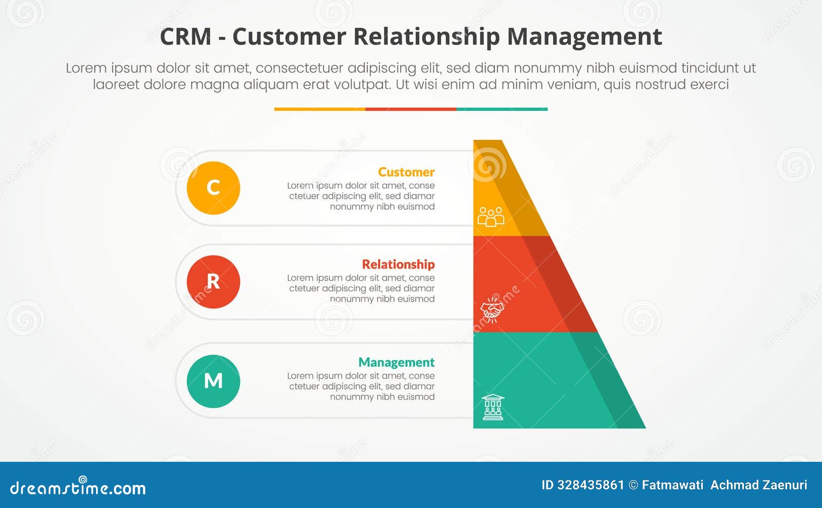 CRM Customer Relationship Management Infographic Concept for Slide ...
