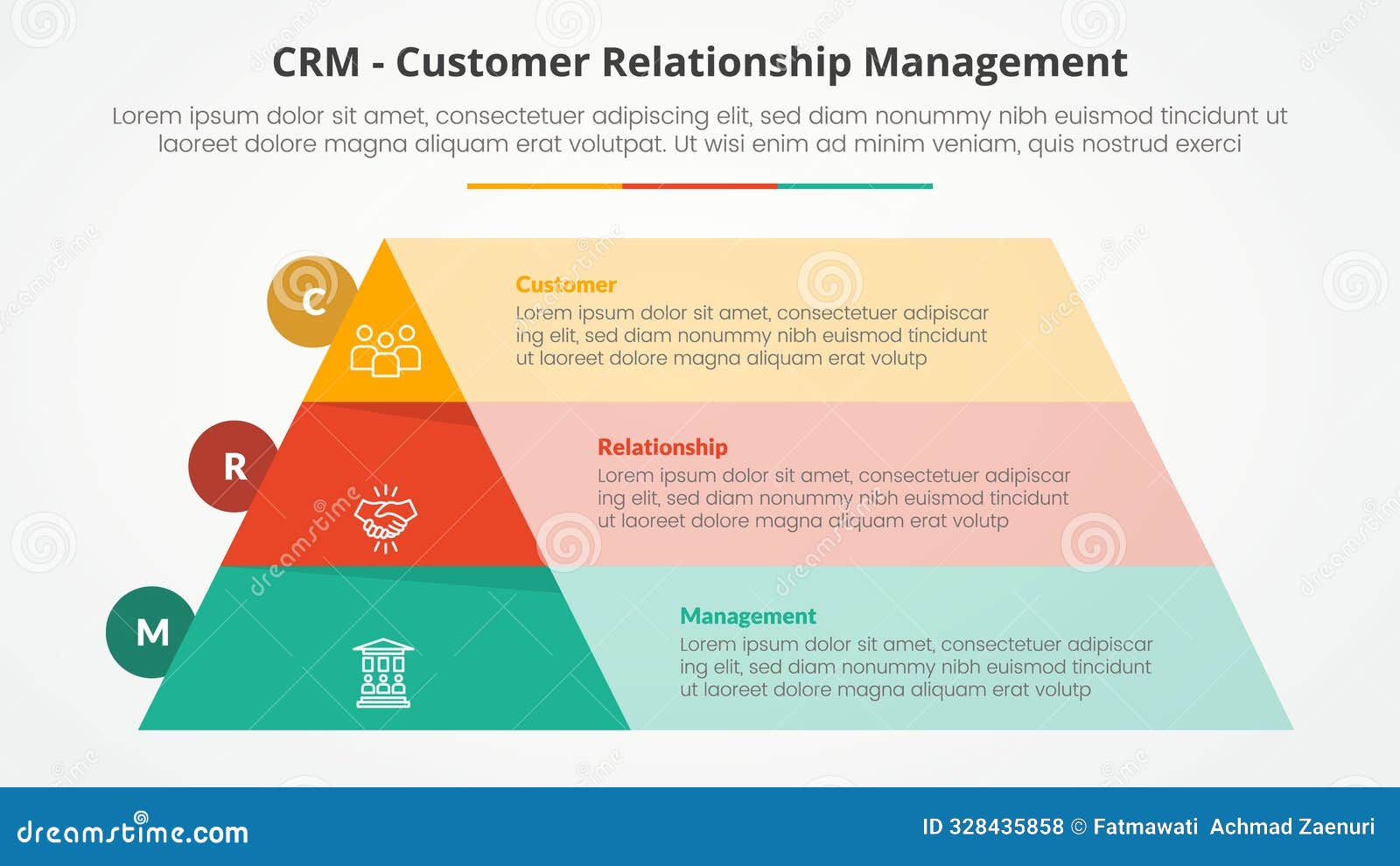 CRM Customer Relationship Management Infographic Concept for Slide ...
