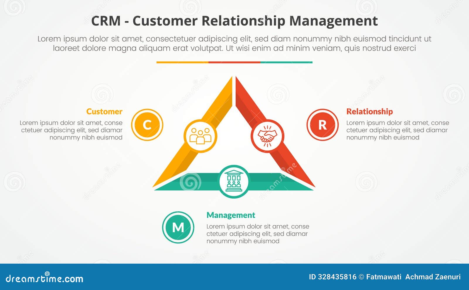 CRM Customer Relationship Management Infographic Concept for Slide ...