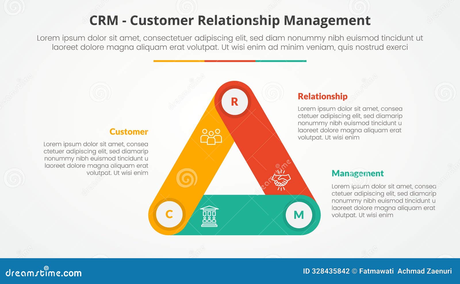CRM Customer Relationship Management Infographic Concept for Slide ...