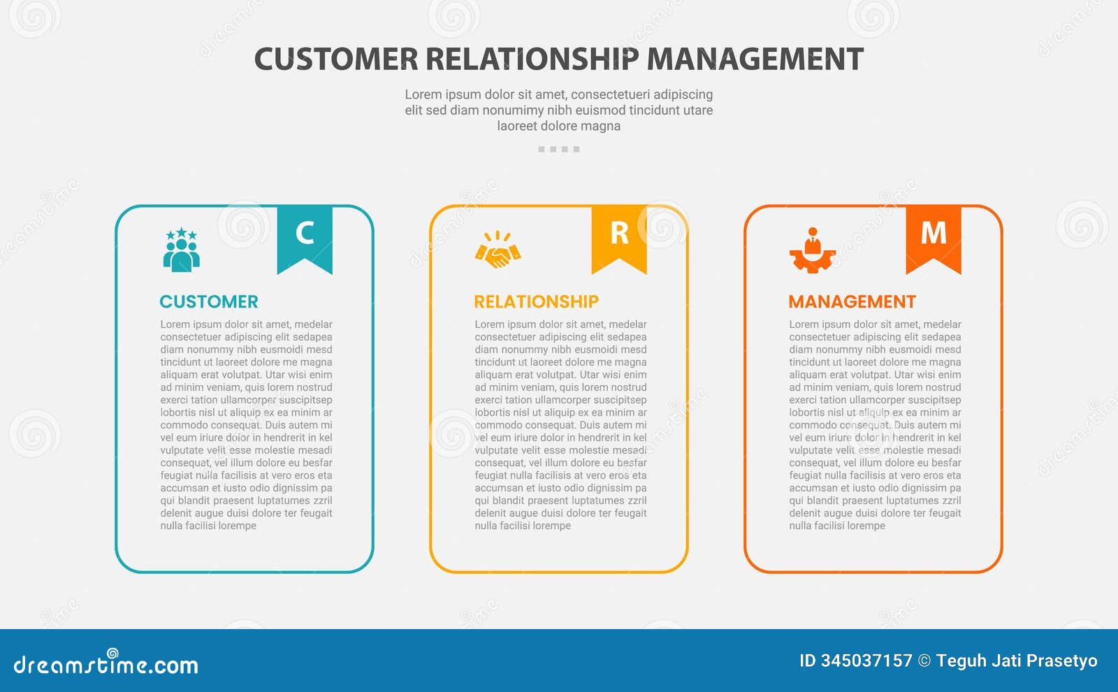 CRM Customer Relationship Management Infographic Outline Style with 3 ...