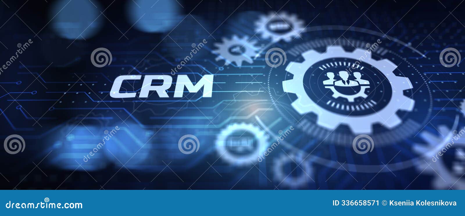 CRM Customer Relationship Management Software System. Business Technology Concept Stock Image ...