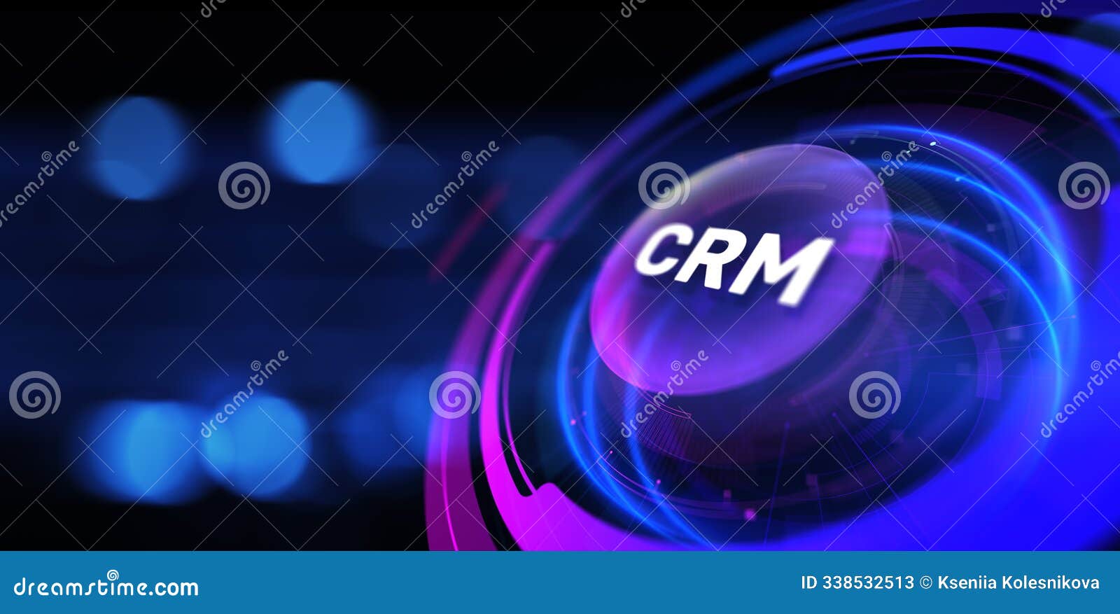 CRM Customer Relationship Management Software System. Business Technology Concept Stock Image ...