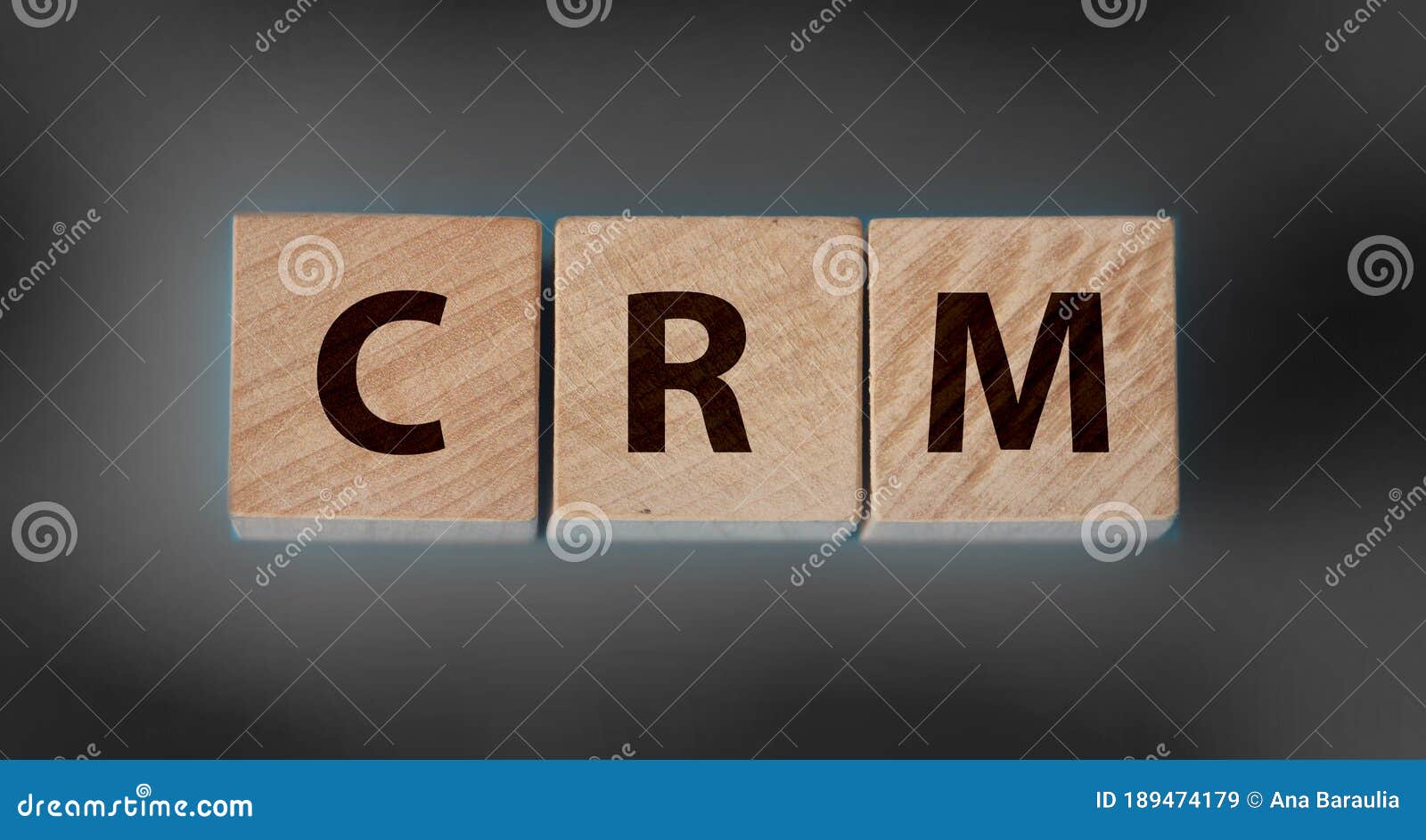 CRM, Customer Relationship Management on Wooden Blocks Business Concept ...