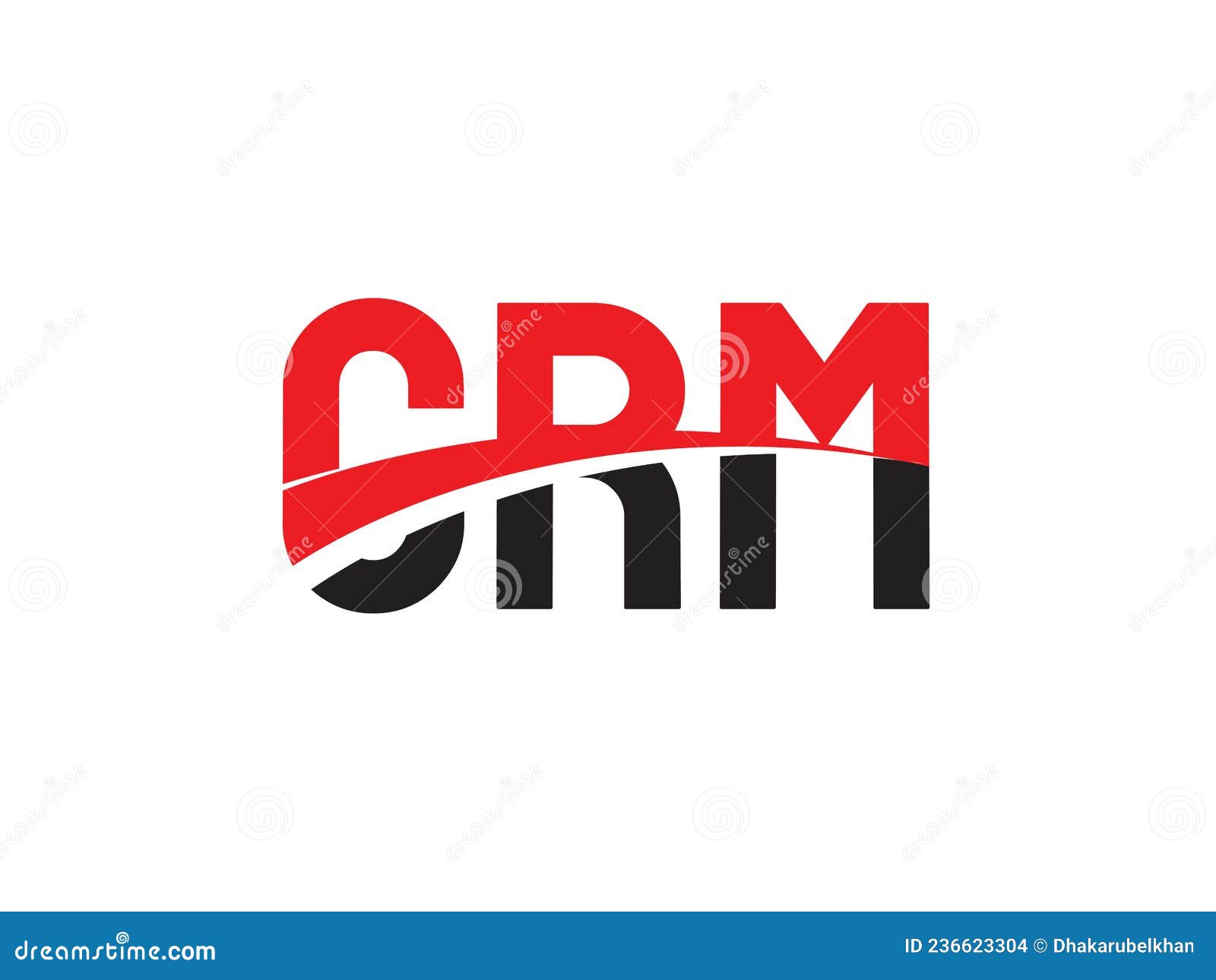 CRM Letter Initial Logo Design Vector Illustration Stock Vector ...