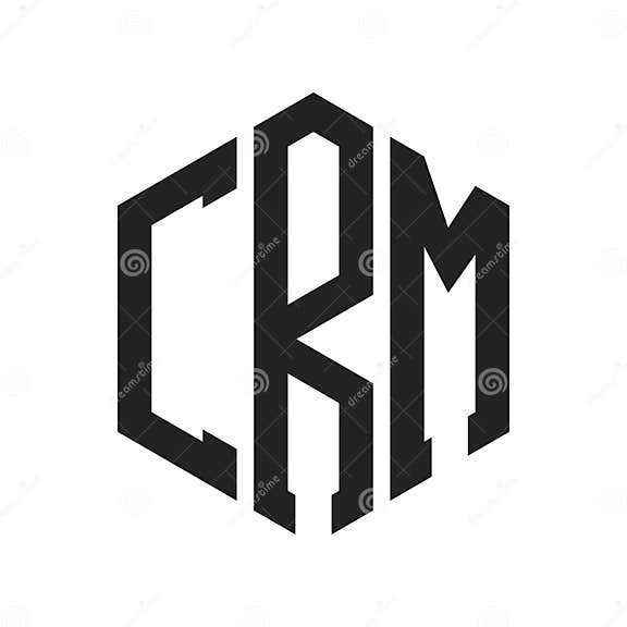 CRM Logo Design. Initial Letter CRM Monogram Logo Using Hexagon Shape ...